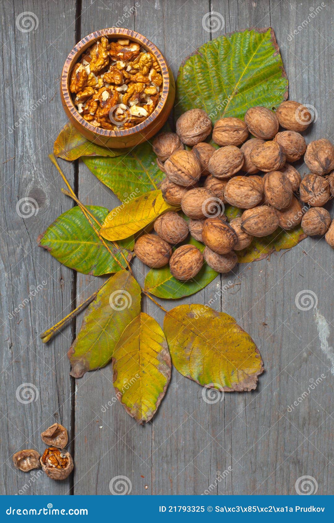 Bowl of Cleaned Nuts and Nuts in the Shell Stock Image - Image of dish ...