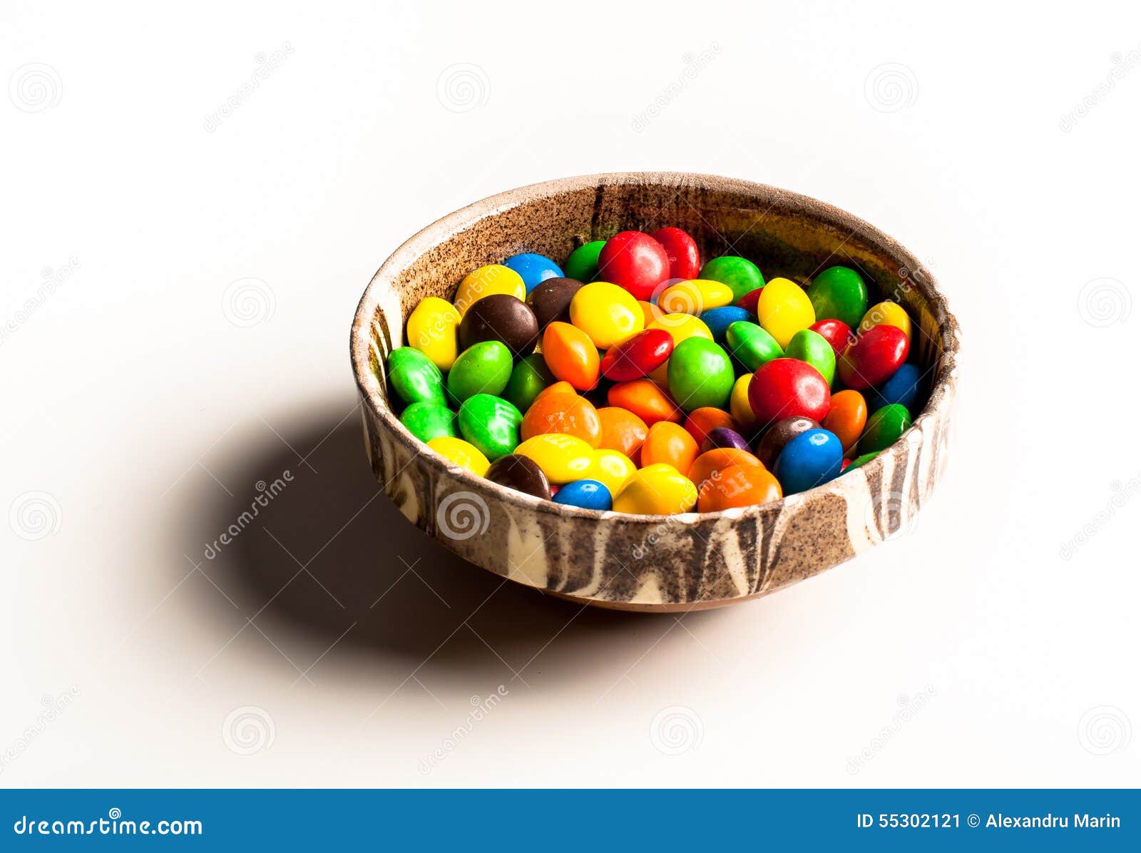 Bowl with colorful candy stock image. Image of creative - 55302121