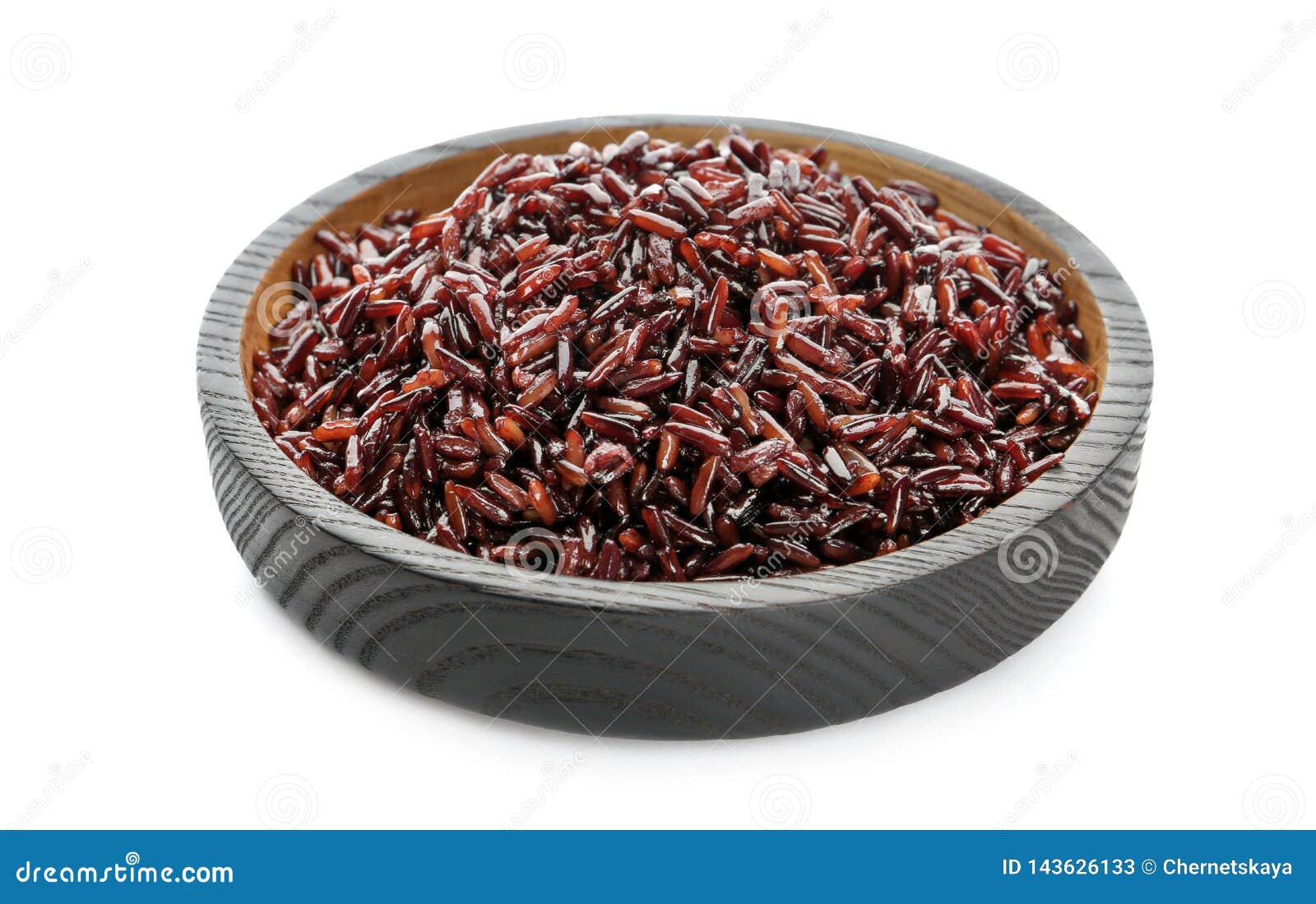 Bowl of Cooked Brown Rice on White Stock Image - Image of diet, brown ...