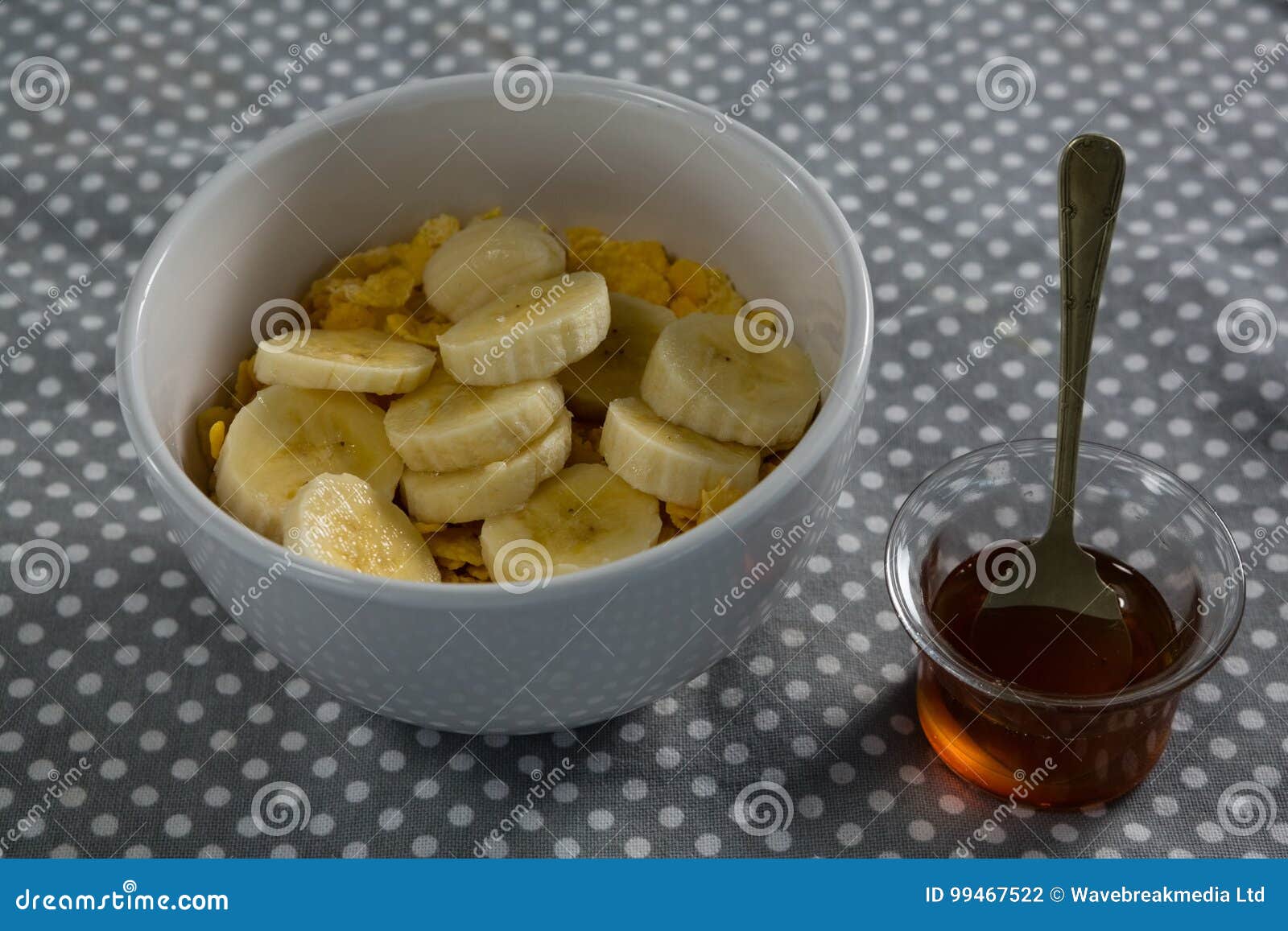 Bowl of Corn Flakes with Banana Stock Photo - Image of morning ...