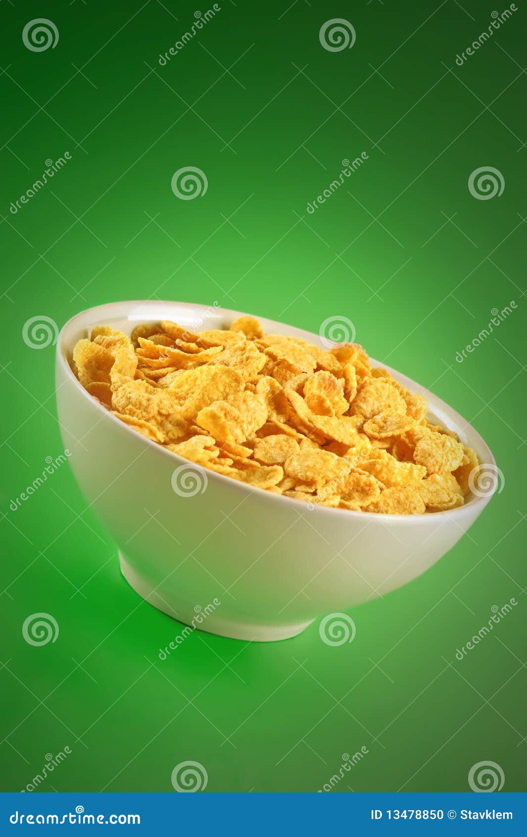 Bowl with cornflakes stock photo. Image of agricultural - 13478850