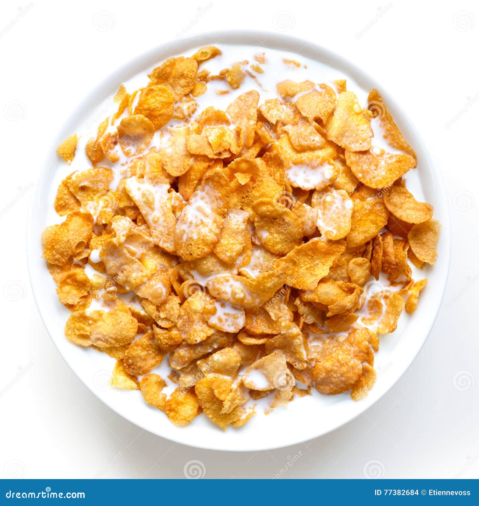 Cornflakes On White Background Royalty-Free Stock Photo | CartoonDealer ...