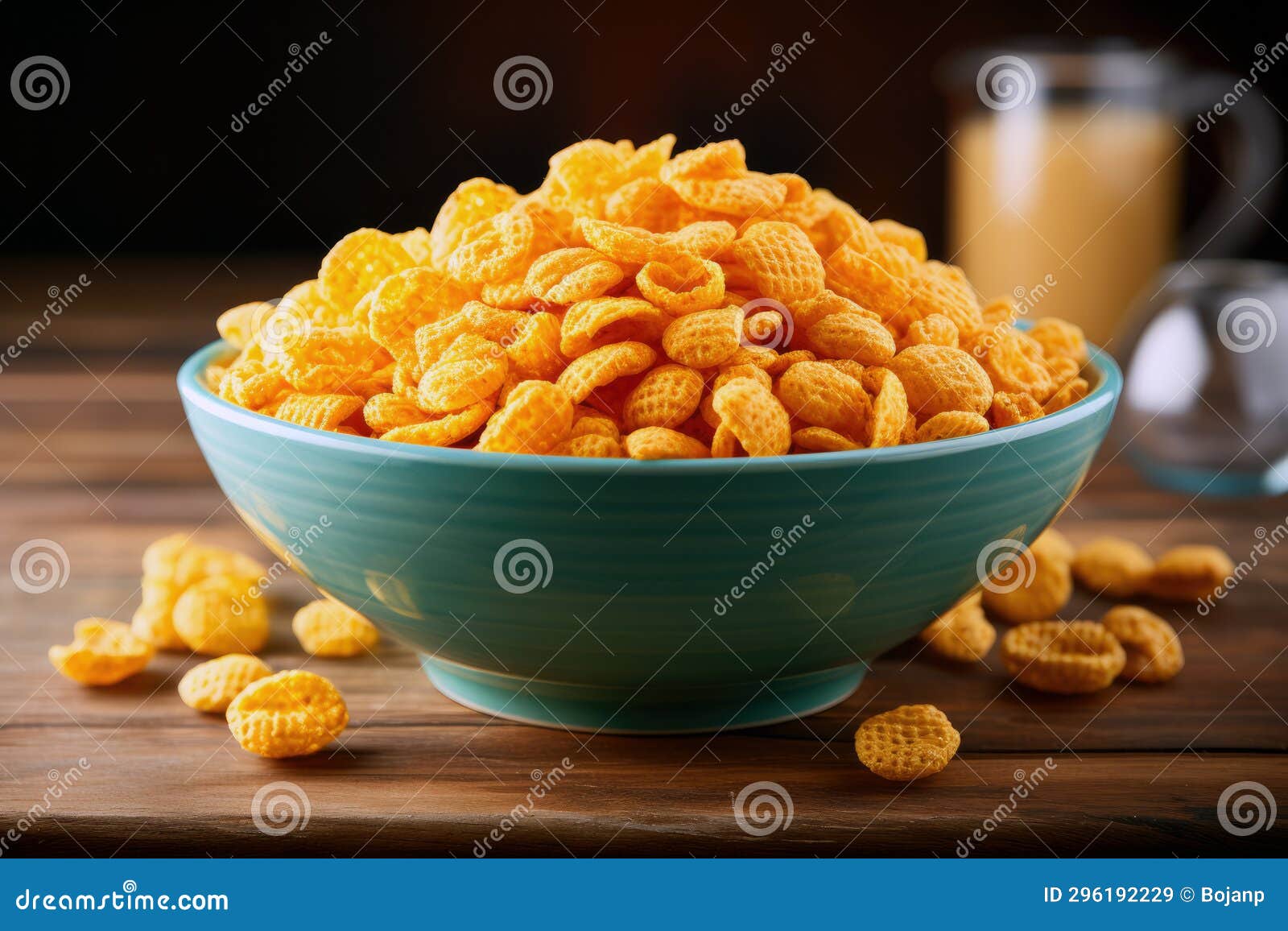 A Bowl of Crispy Cornflakes for Breakfast. AI Generated Stock ...