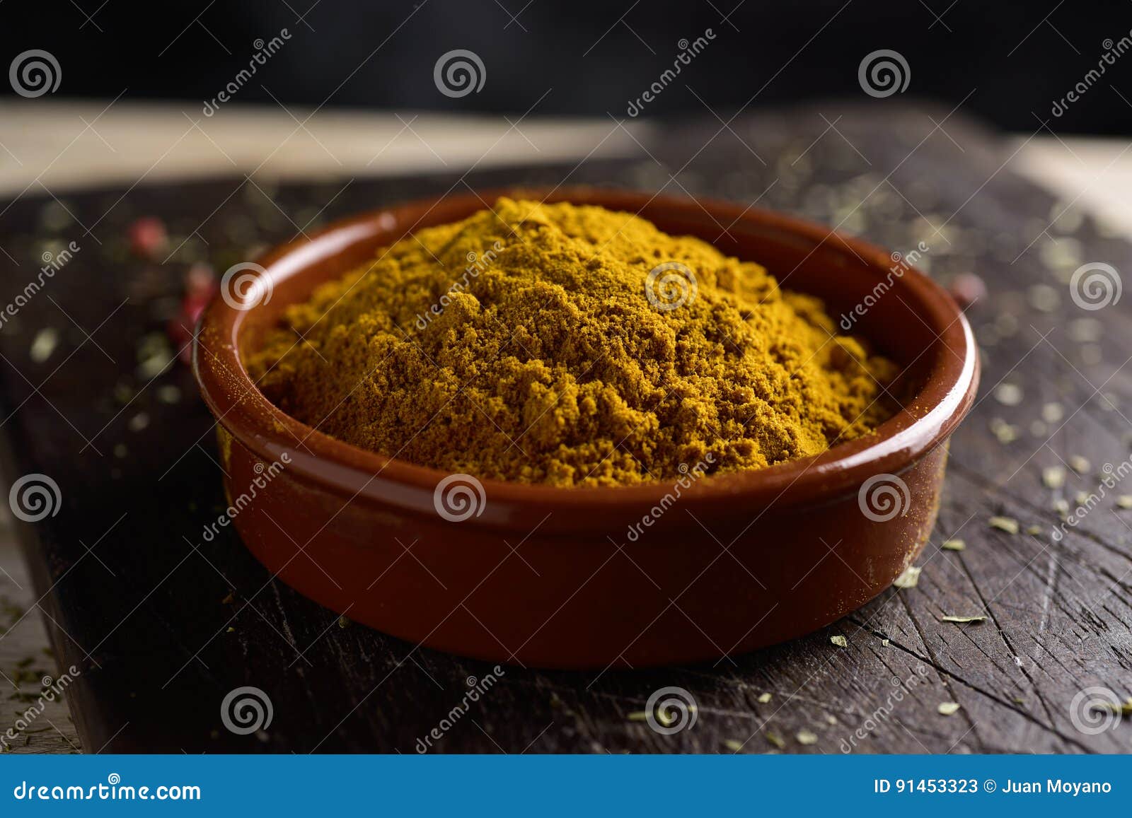 Bowl with curry powder stock image. Image of curry, house - 91453323