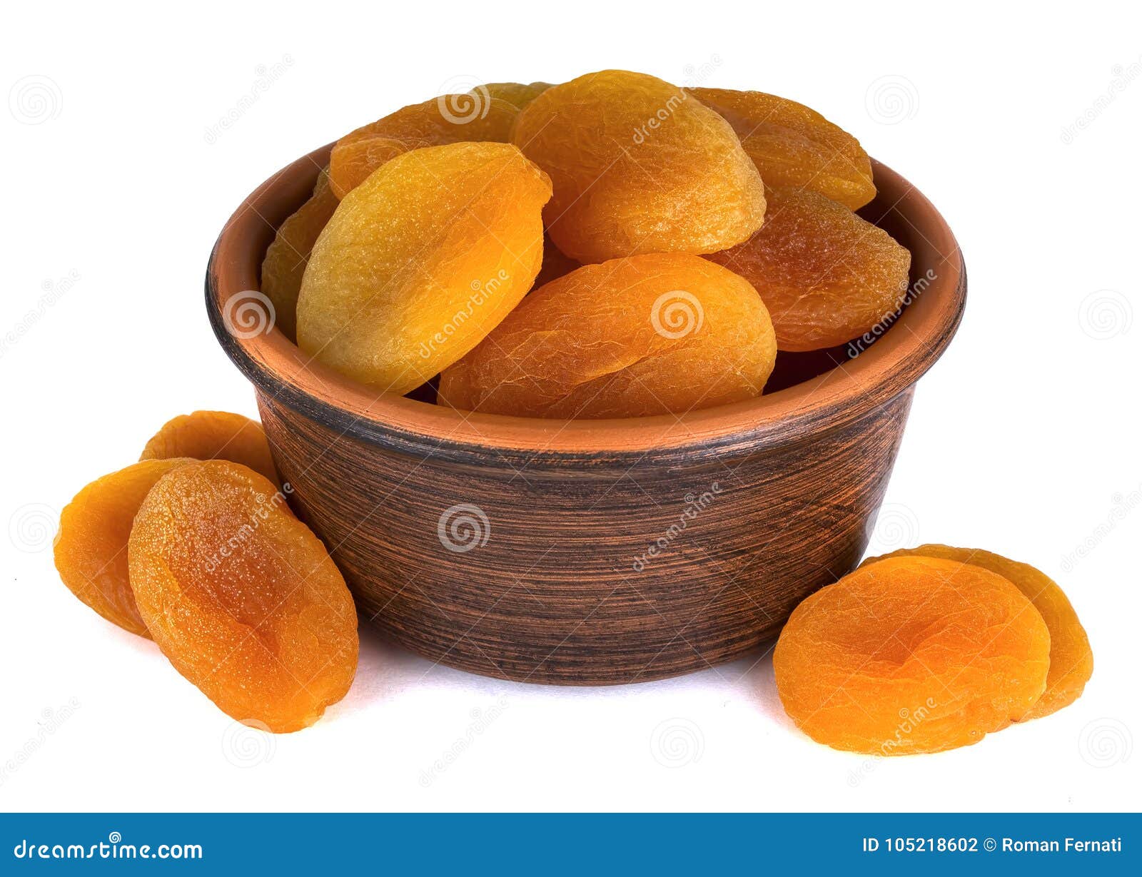 Dried Apricots Isolated on White Background Stock Photo - Image of ...