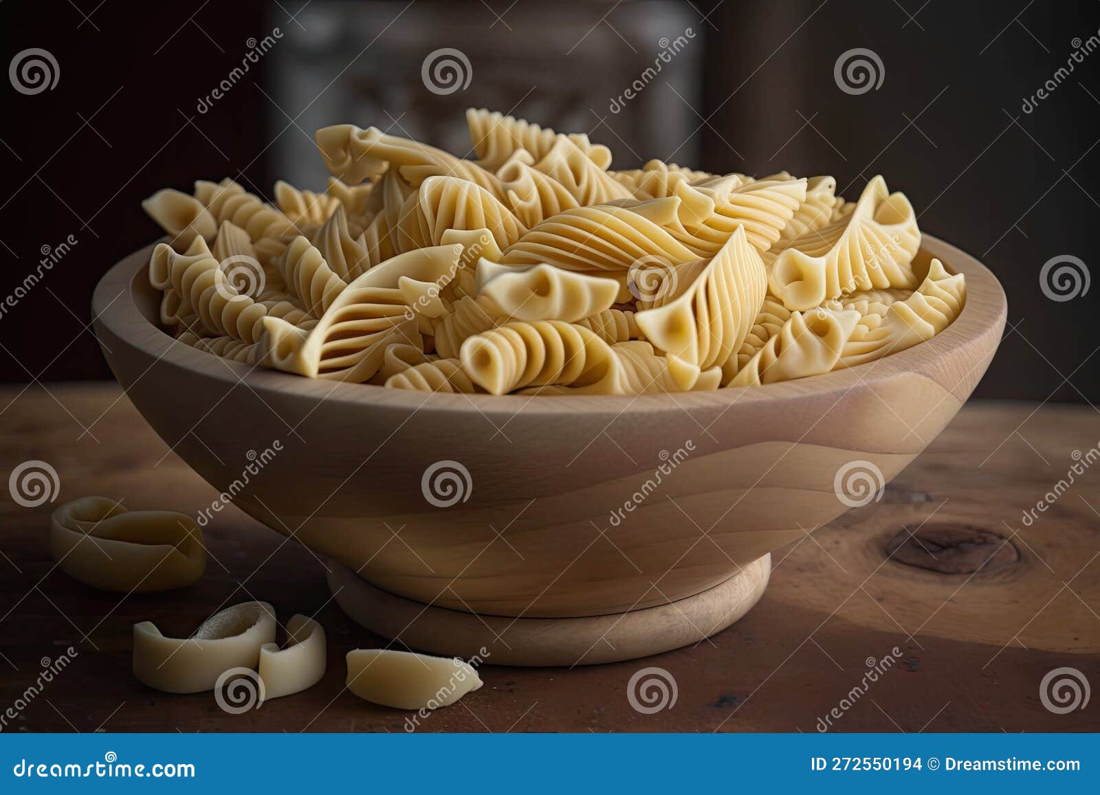 Bowl of Dry Pasta, Ready To Be Cooked in Numerous Ways Stock ...