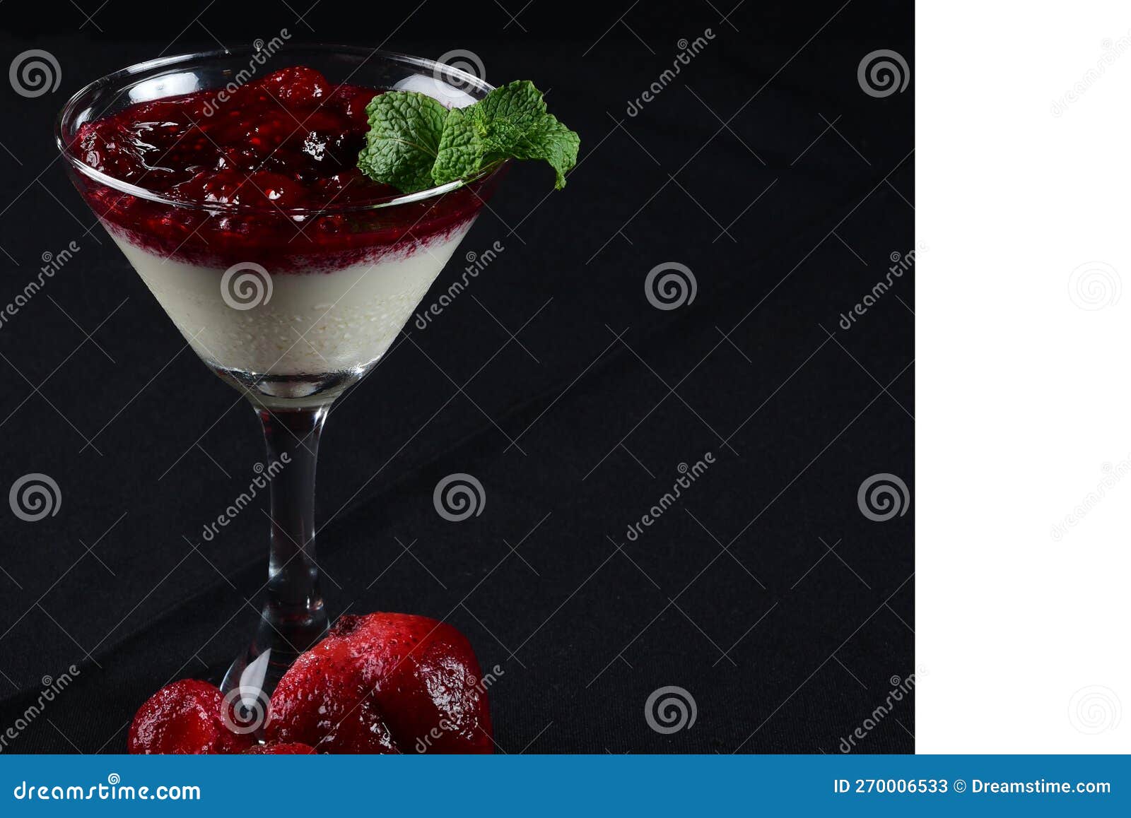 Bowl with Dulce De Leche with Red Fruit Syrup Stock Image - Image of ...