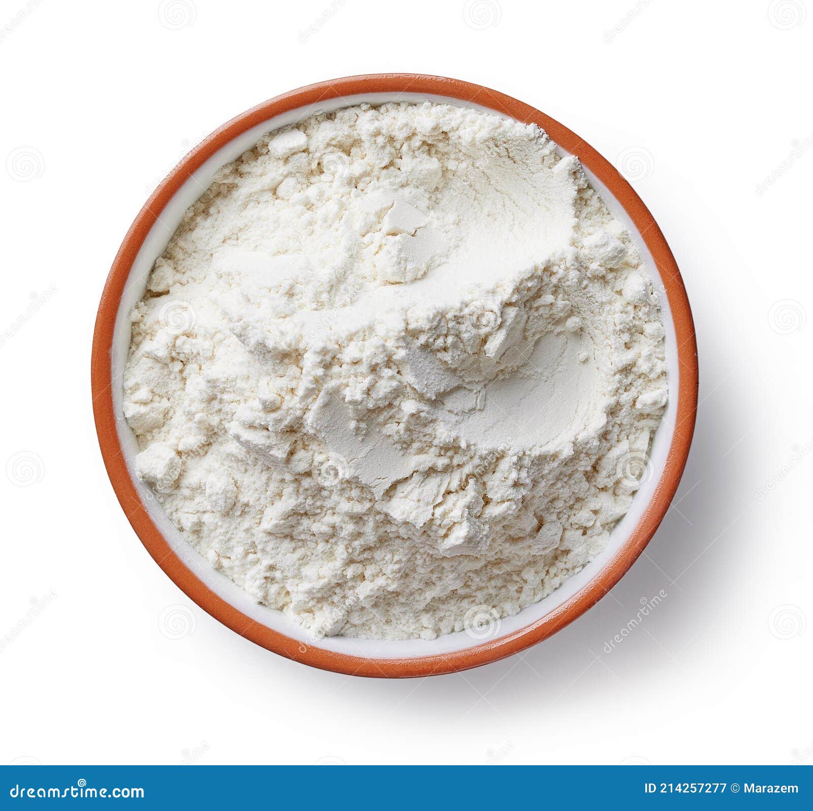 Bowl of flour stock image. Image of closeup, culinary - 214257277