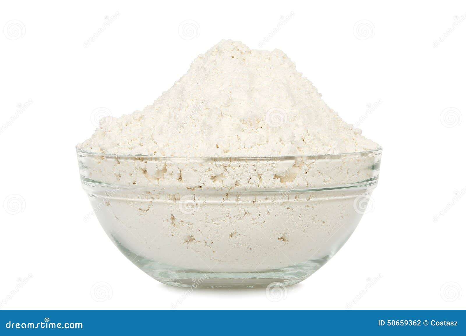 Bowl of flour stock photo. Image of nutrition, heap, container - 50659362