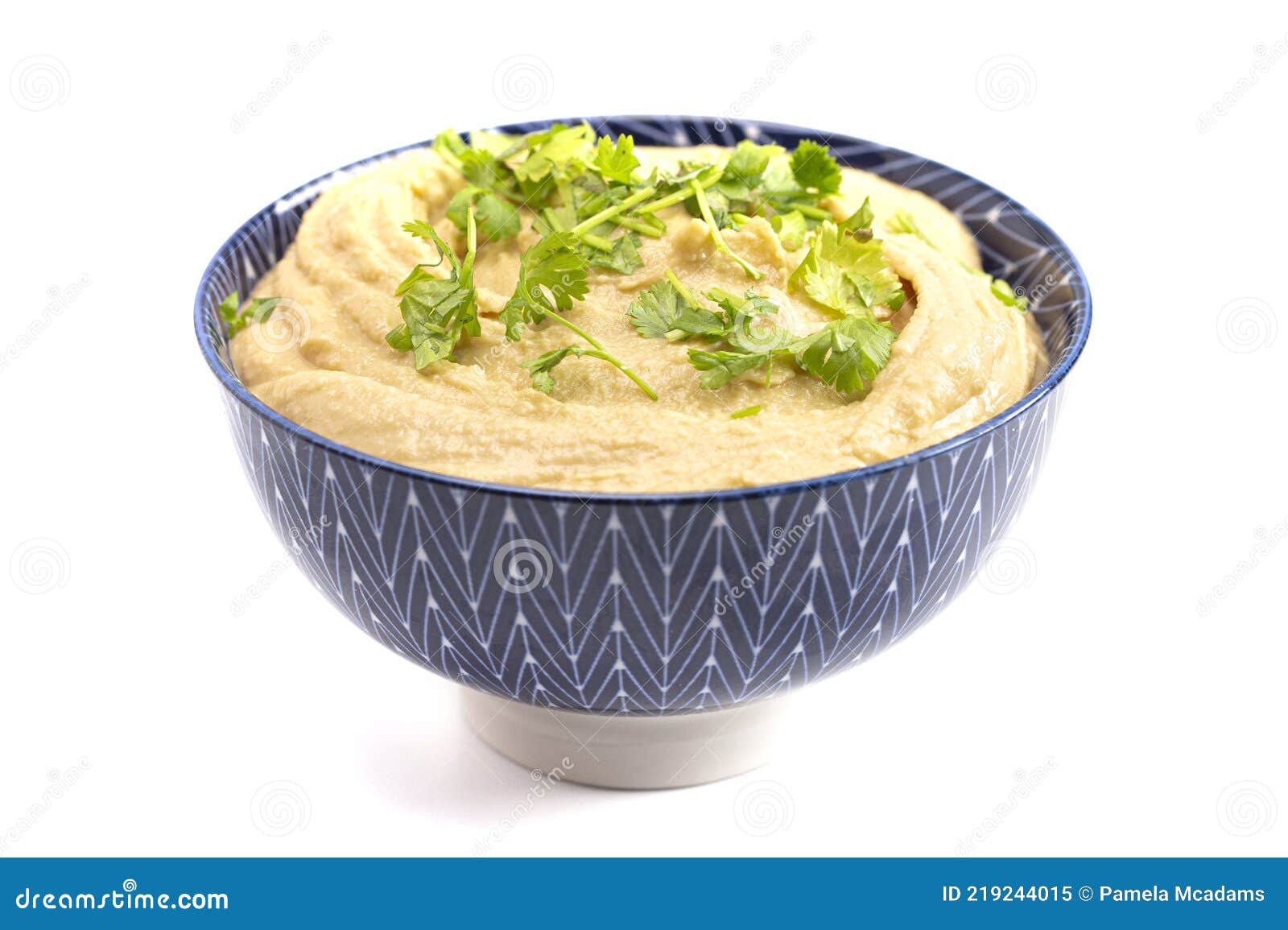 Bowl of Fresh Hummus on a White Background Stock Image - Image of humus ...