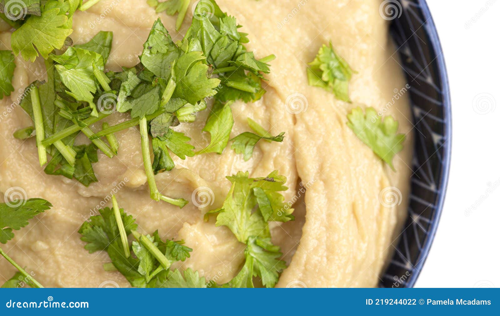 Bowl of Fresh Hummus on a White Background Stock Photo - Image of ...