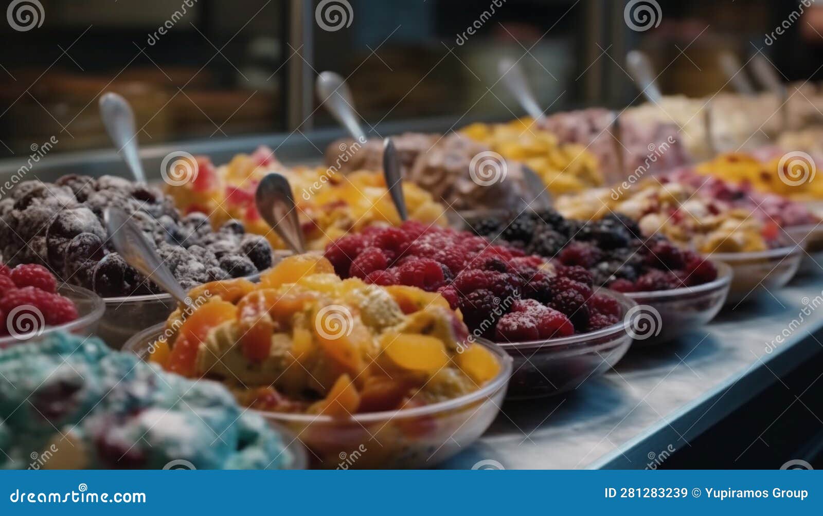A Bowl of Fresh, Multi Colored Berries a Healthy Indulgence Generated ...