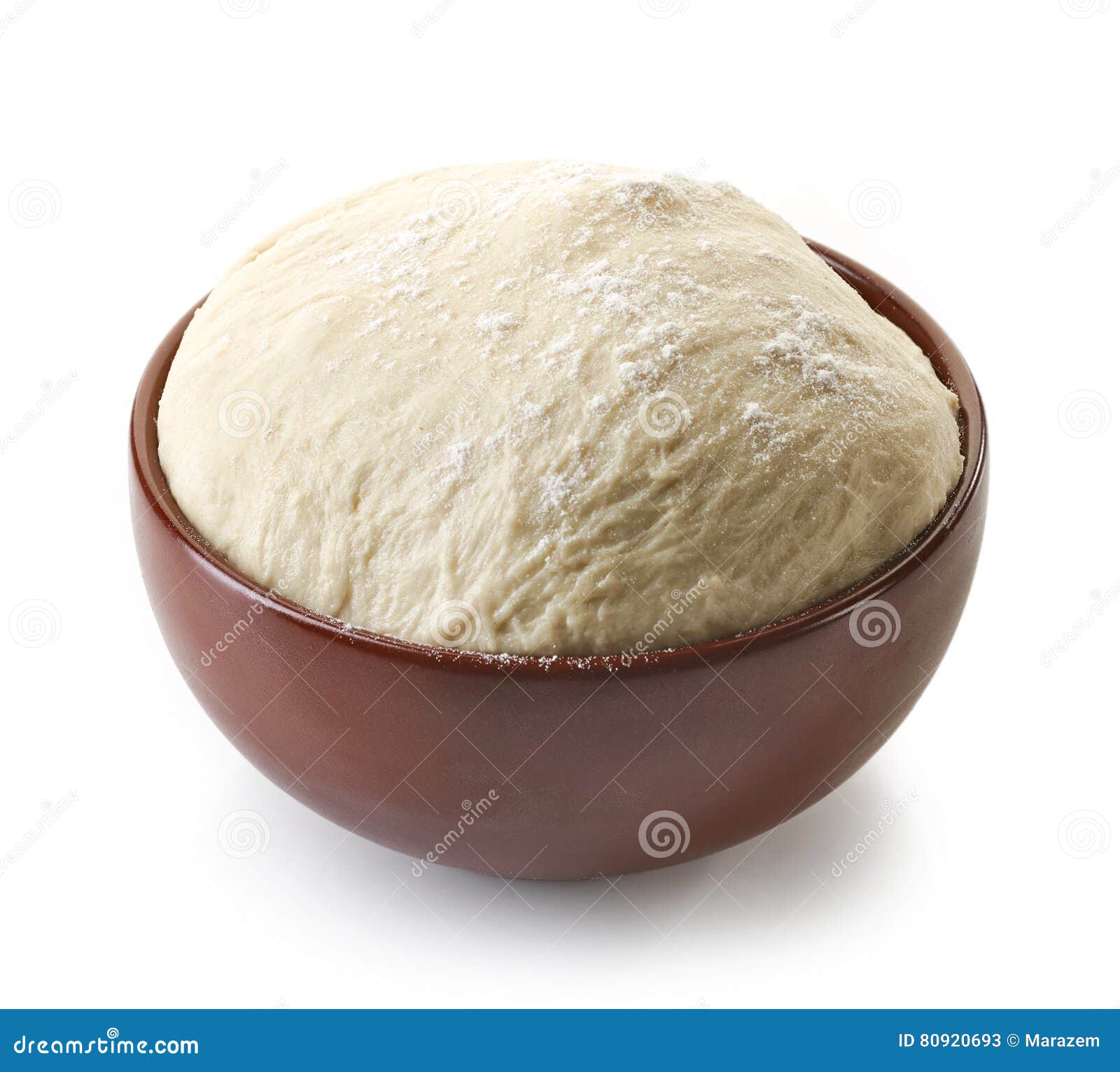 Bowl of fresh raw dough stock image. Image of italian - 80920693