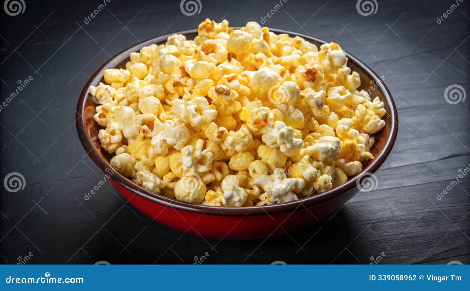 Freshly Popped Sweet Popcorn Pile On White Background Royalty-Free ...