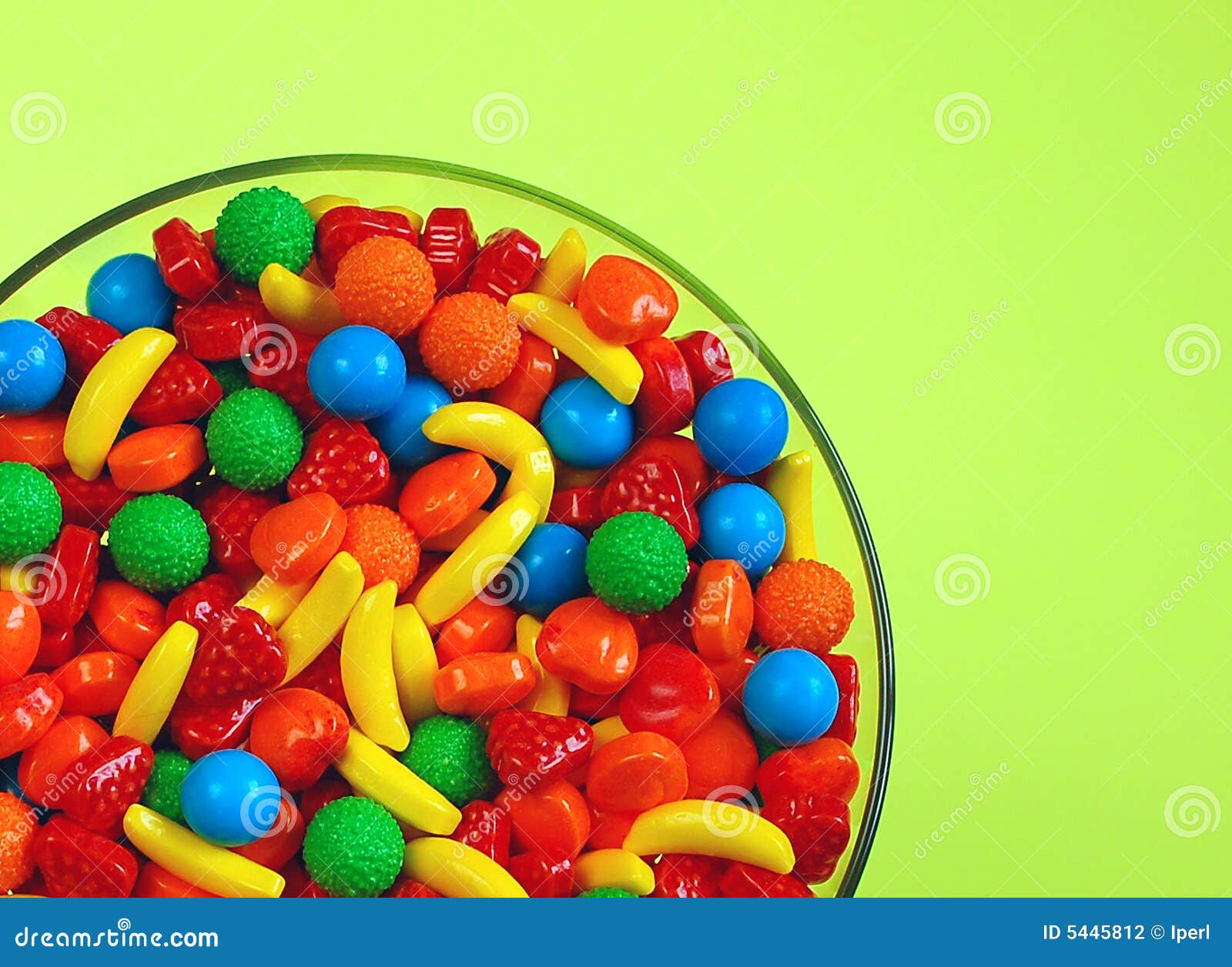 Bowl of fruit candy stock photo. Image of berries, colorful - 5445812