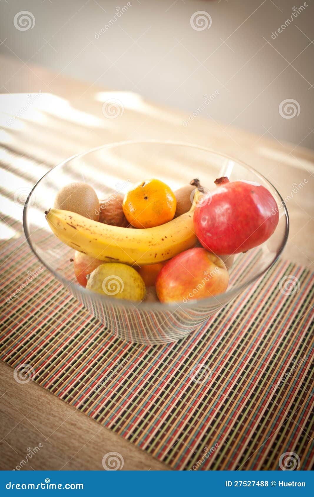 Bowl of fruit on table stock photo. Image of abundance - 27527488
