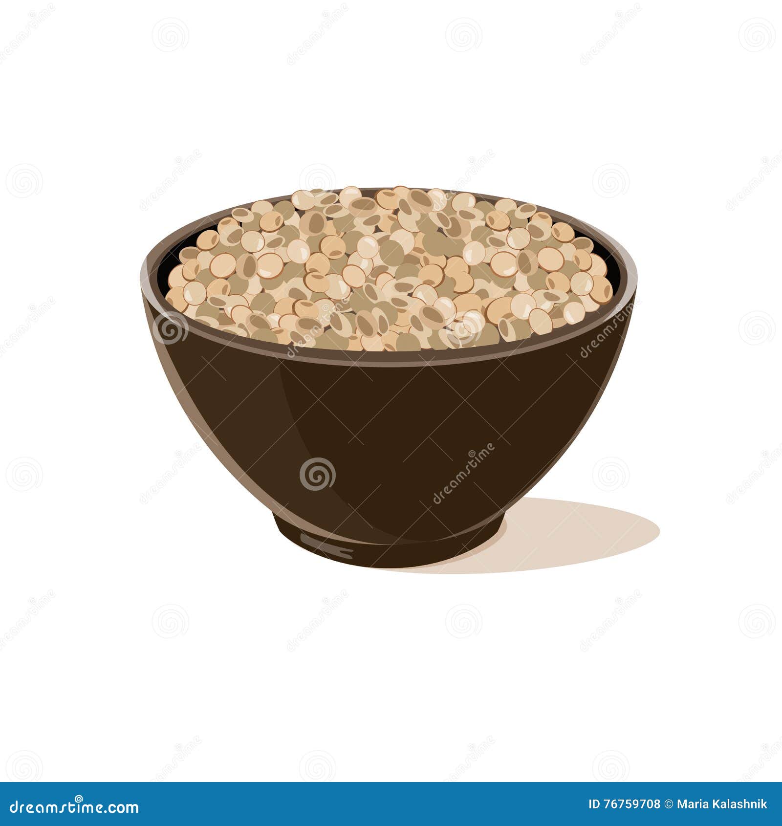 Red Lentils Vector Cartoon Seamless Pattern For Template Farmer Market ...