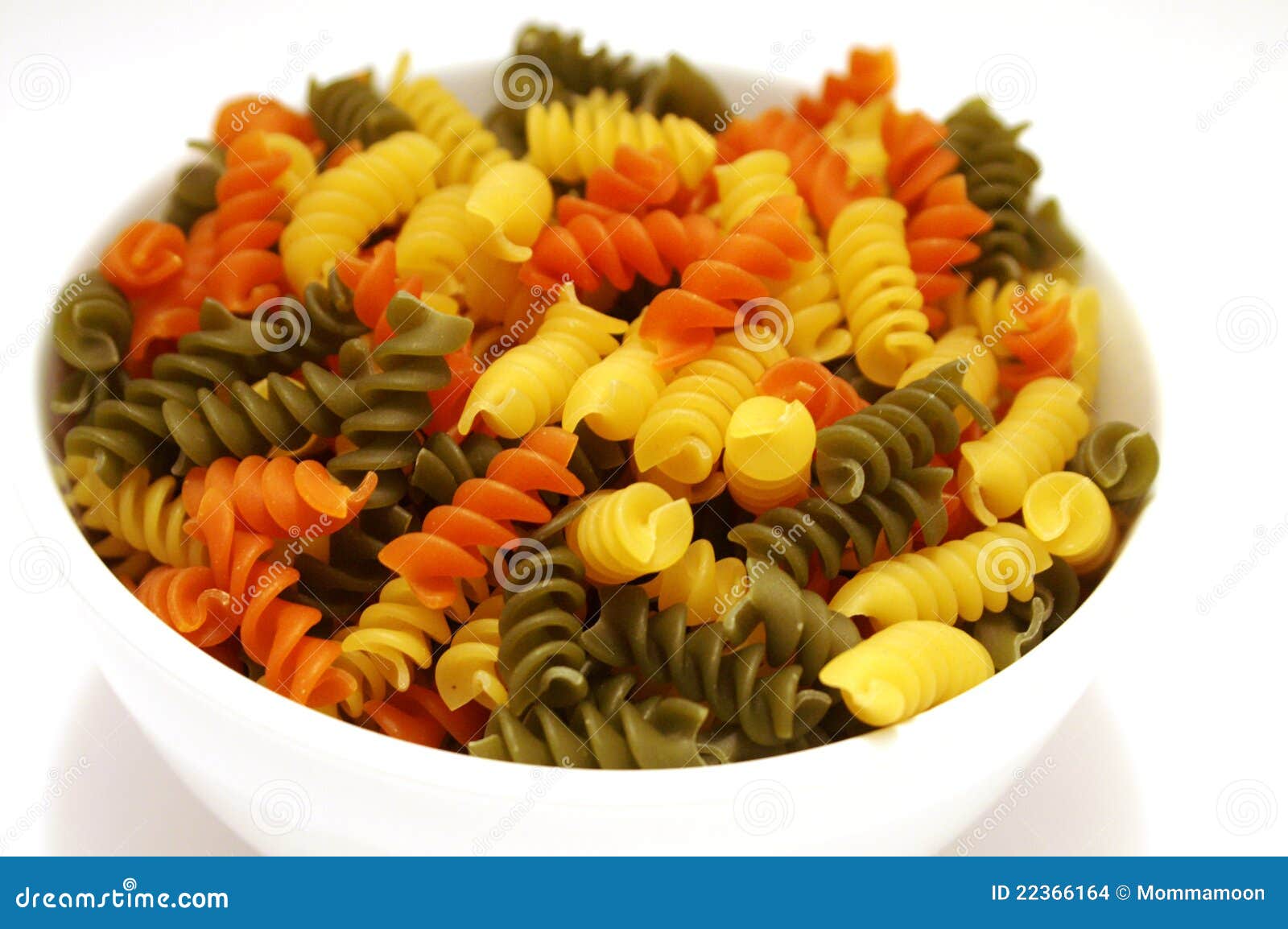 Bowl Full of Colorful Pasta Stock Photo - Image of meat, gourmet: 22366164