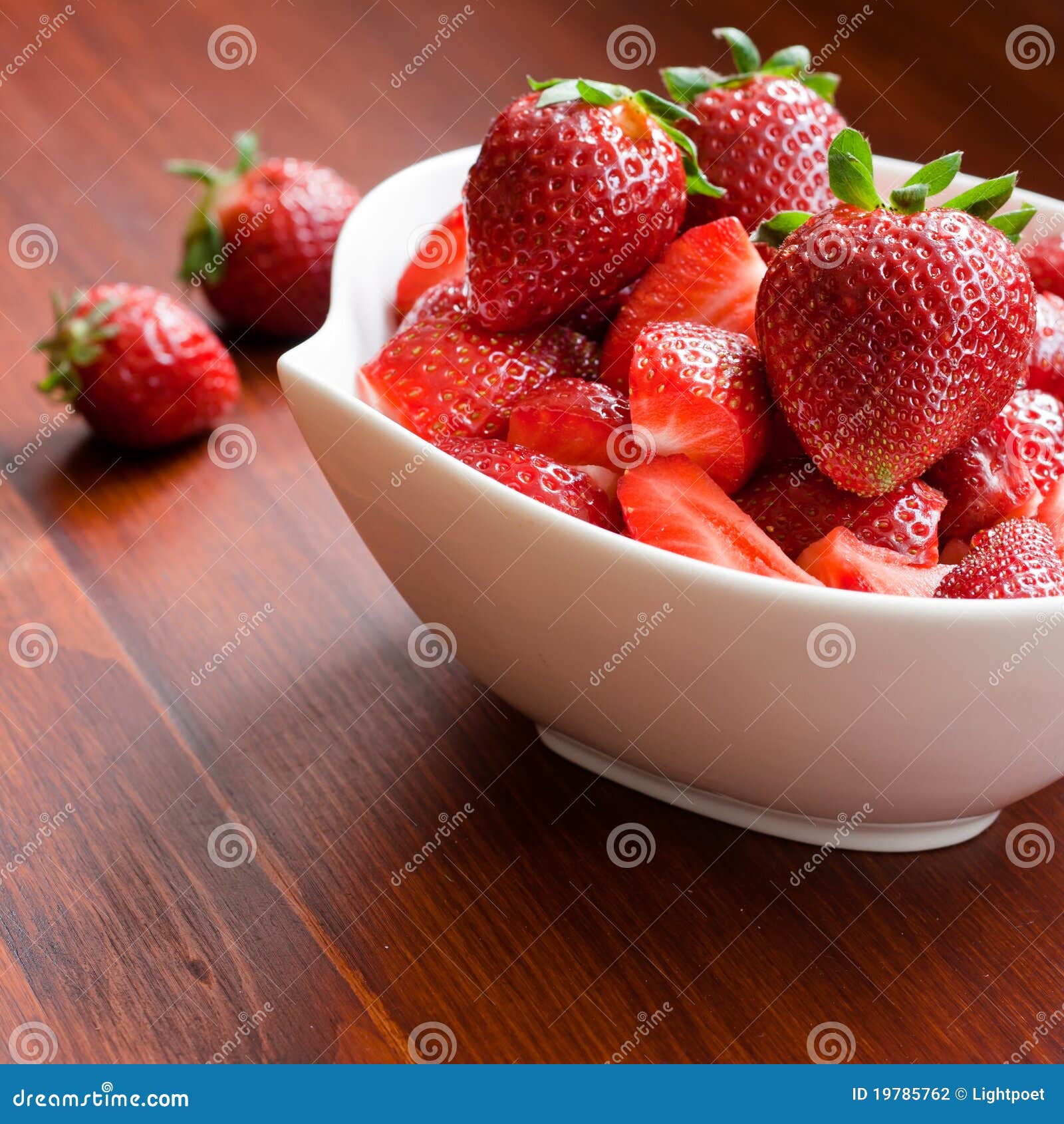 A Bowl Full of Fresh Strawberries Stock Photo - Image of snack, bowl ...