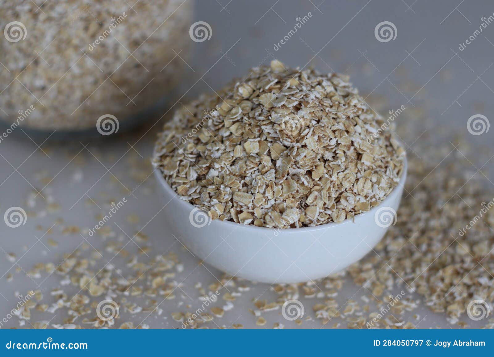 A Bowl Full of Quick Oats or Quick Cooking Oats Stock Image - Image of ...