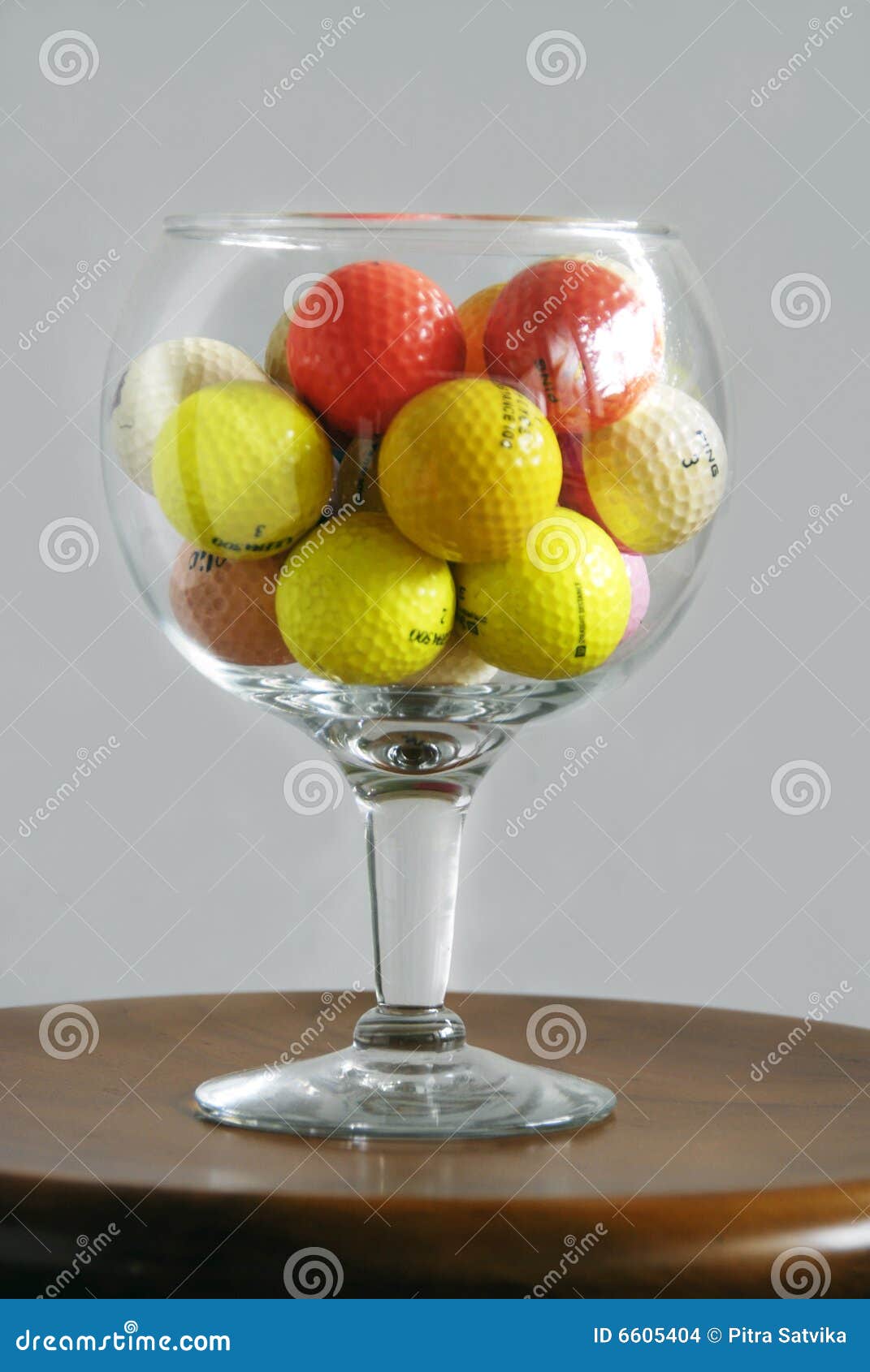 Bowl of Golf Balls stock photo. Image of yellow, play - 6605404