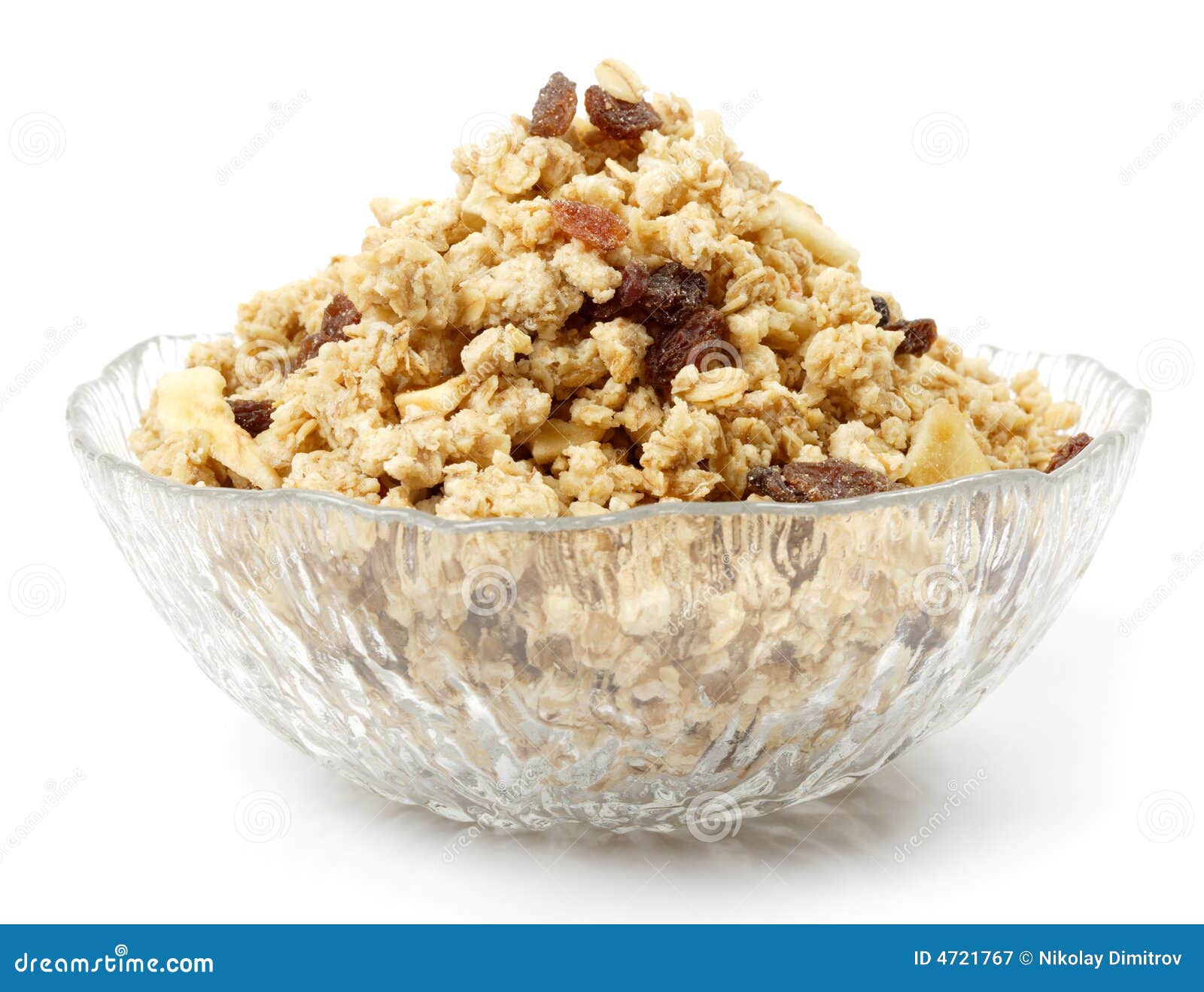 Bowl of granola or muesli stock image. Image of grains - 4721767