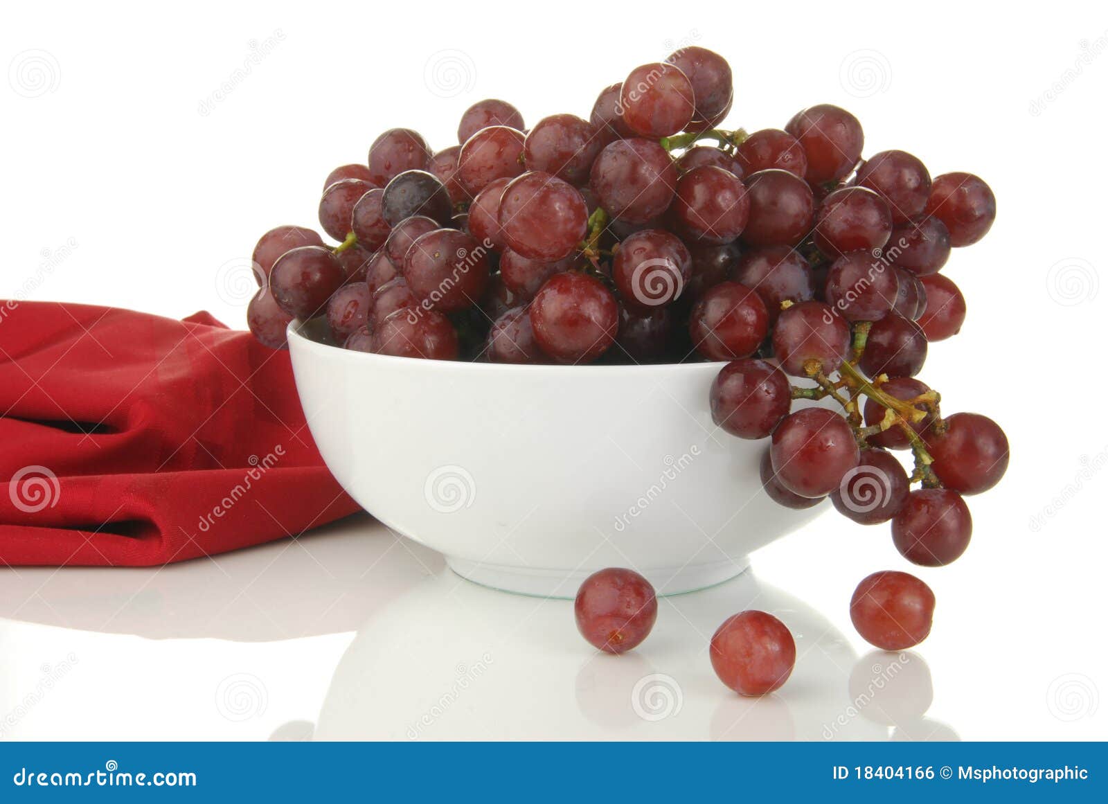 Bowl of grapes stock photo. Image of food, healthy, napkin - 18404166