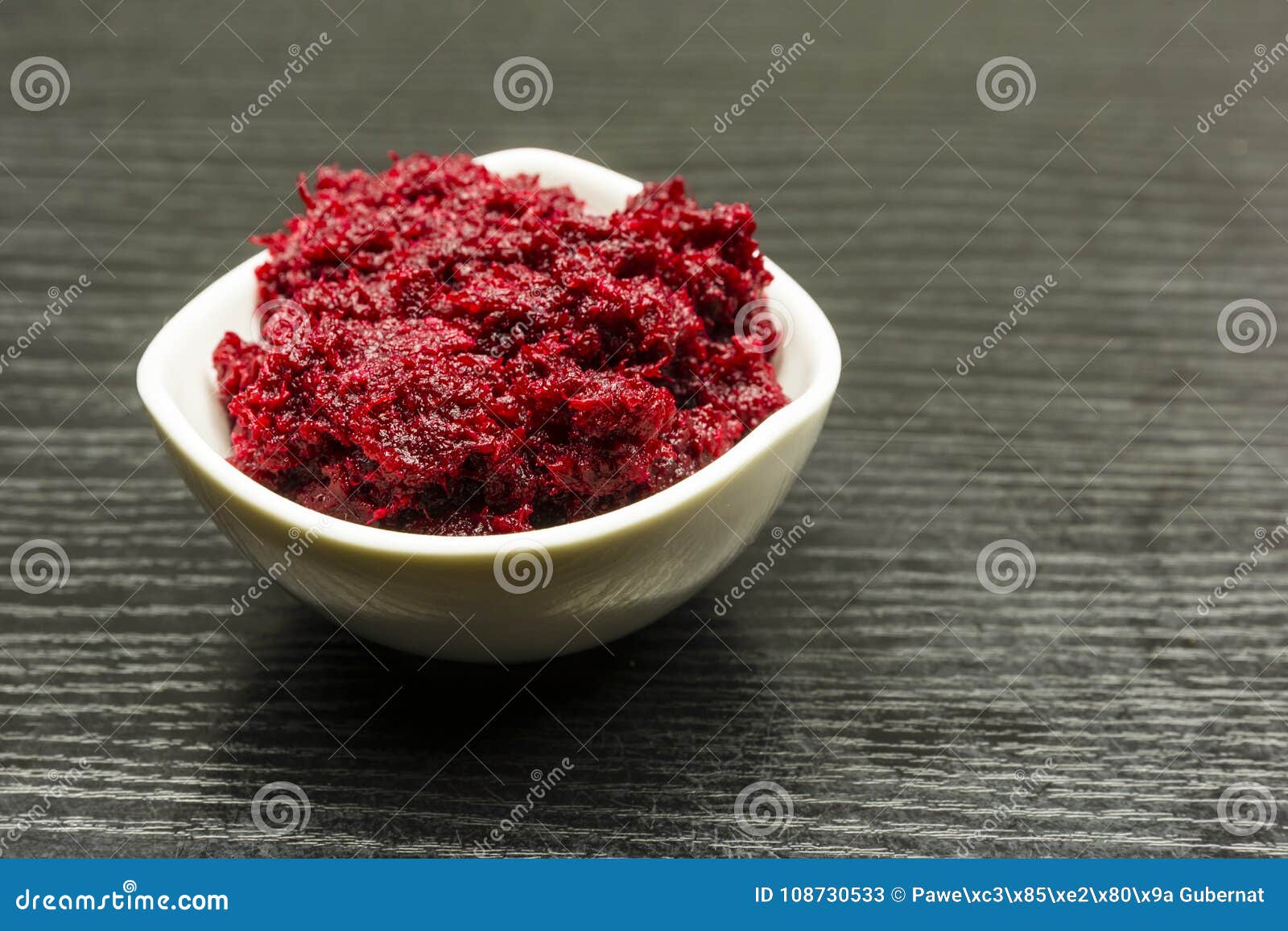 A Bowl of Grated Beetroot with Horseradish. Stock Image - Image of ...