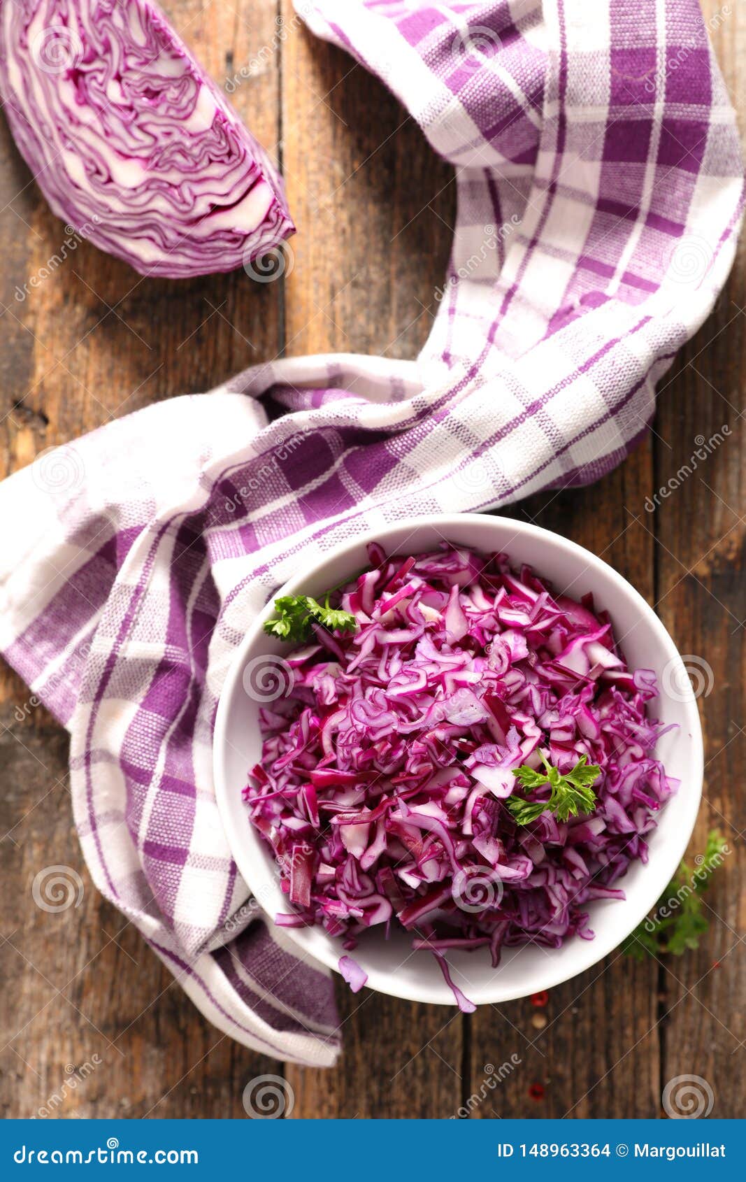 Bowl of grated red cabbage stock photo. Image of grated - 148963364