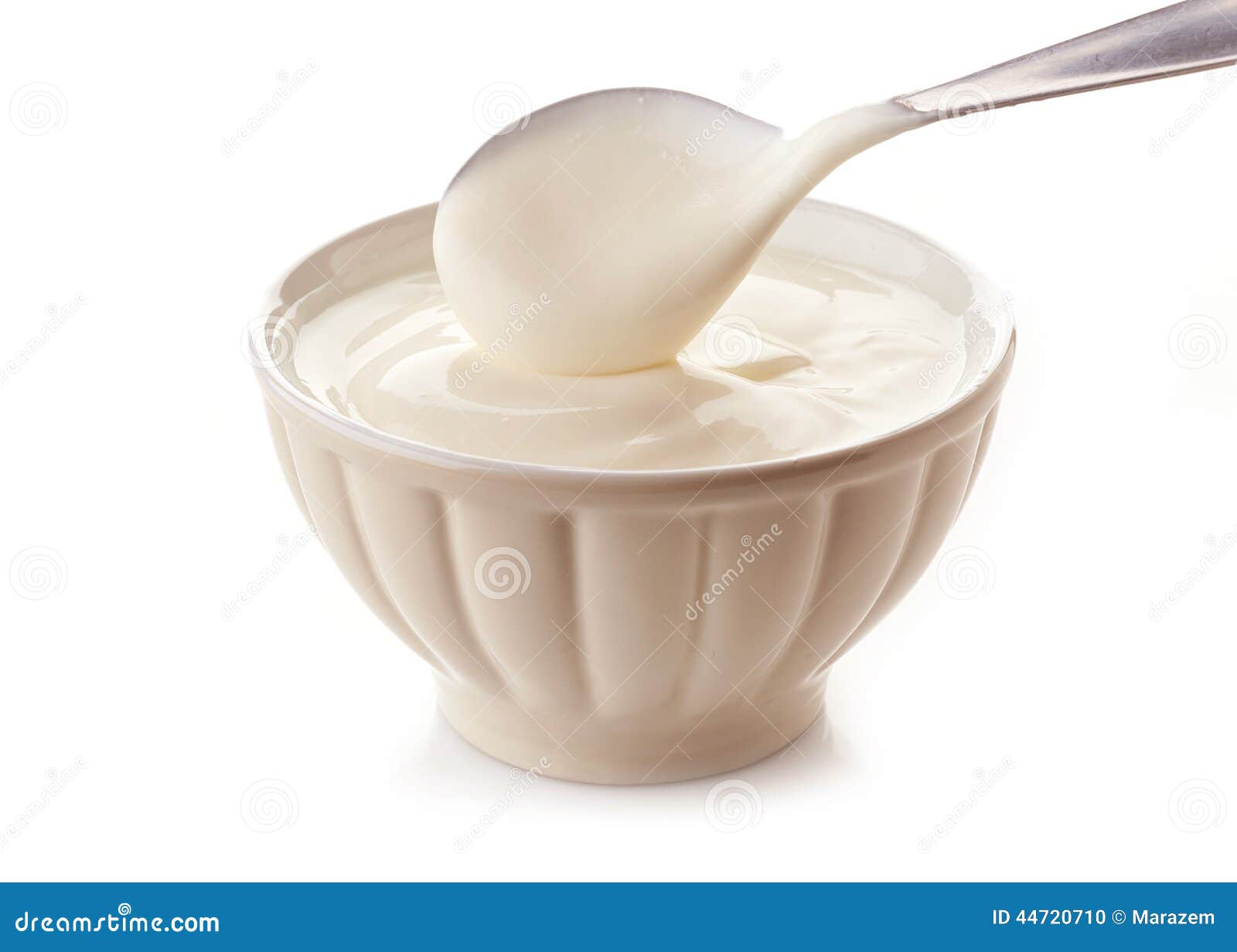 Greek Yogurt, Sour Cream Texture. White Creamy Dairy Food Background ...