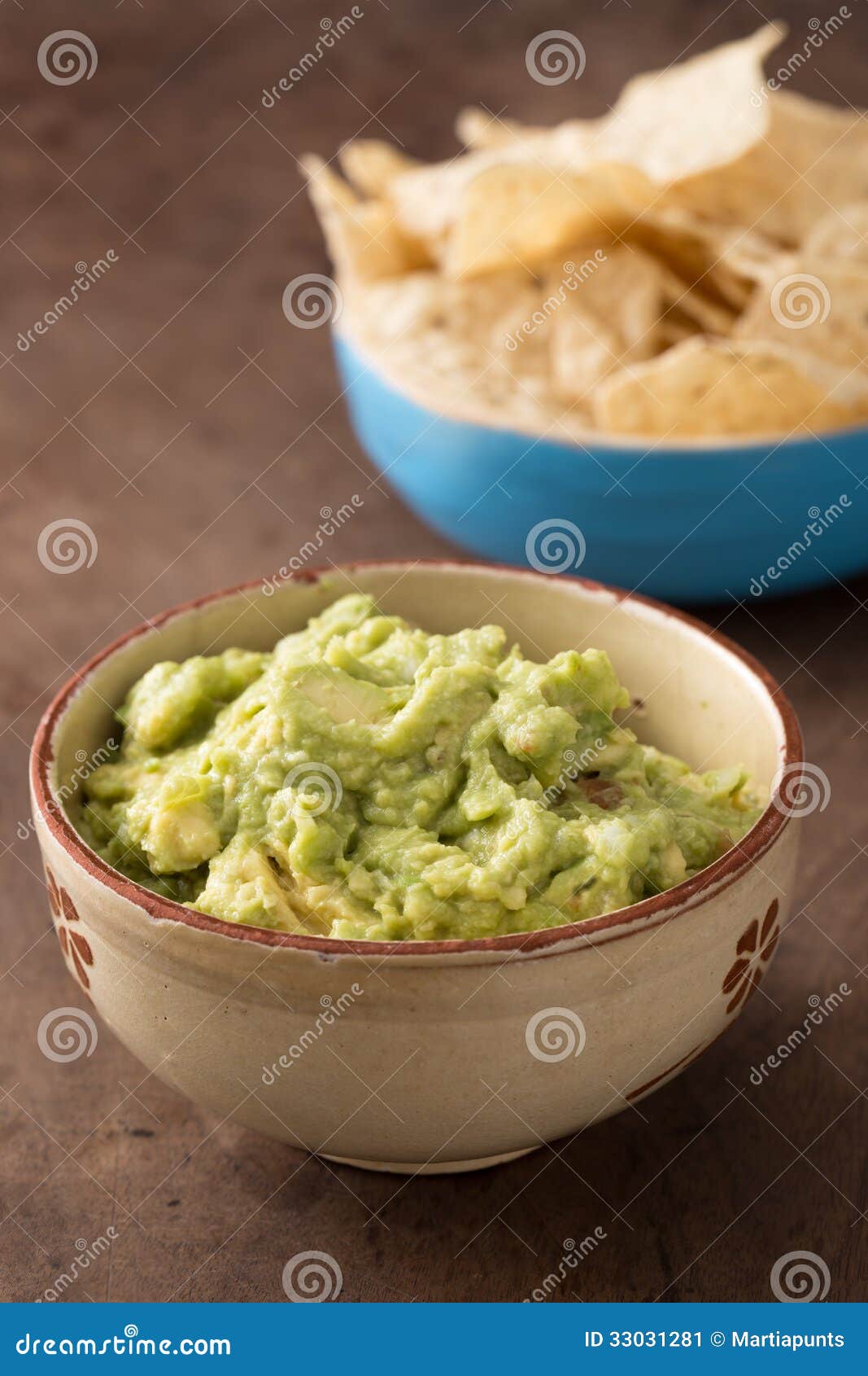 Bowl of guacamole on table stock image. Image of tortilla - 33031281