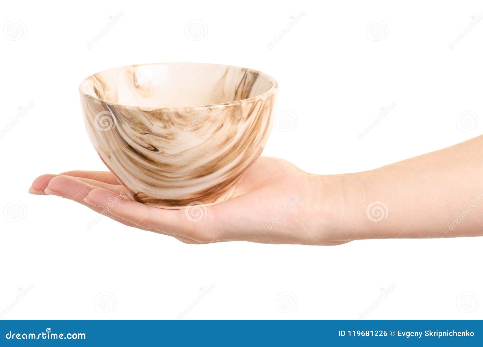 The bowl in hand stock photo. Image of home, dinner - 119681226