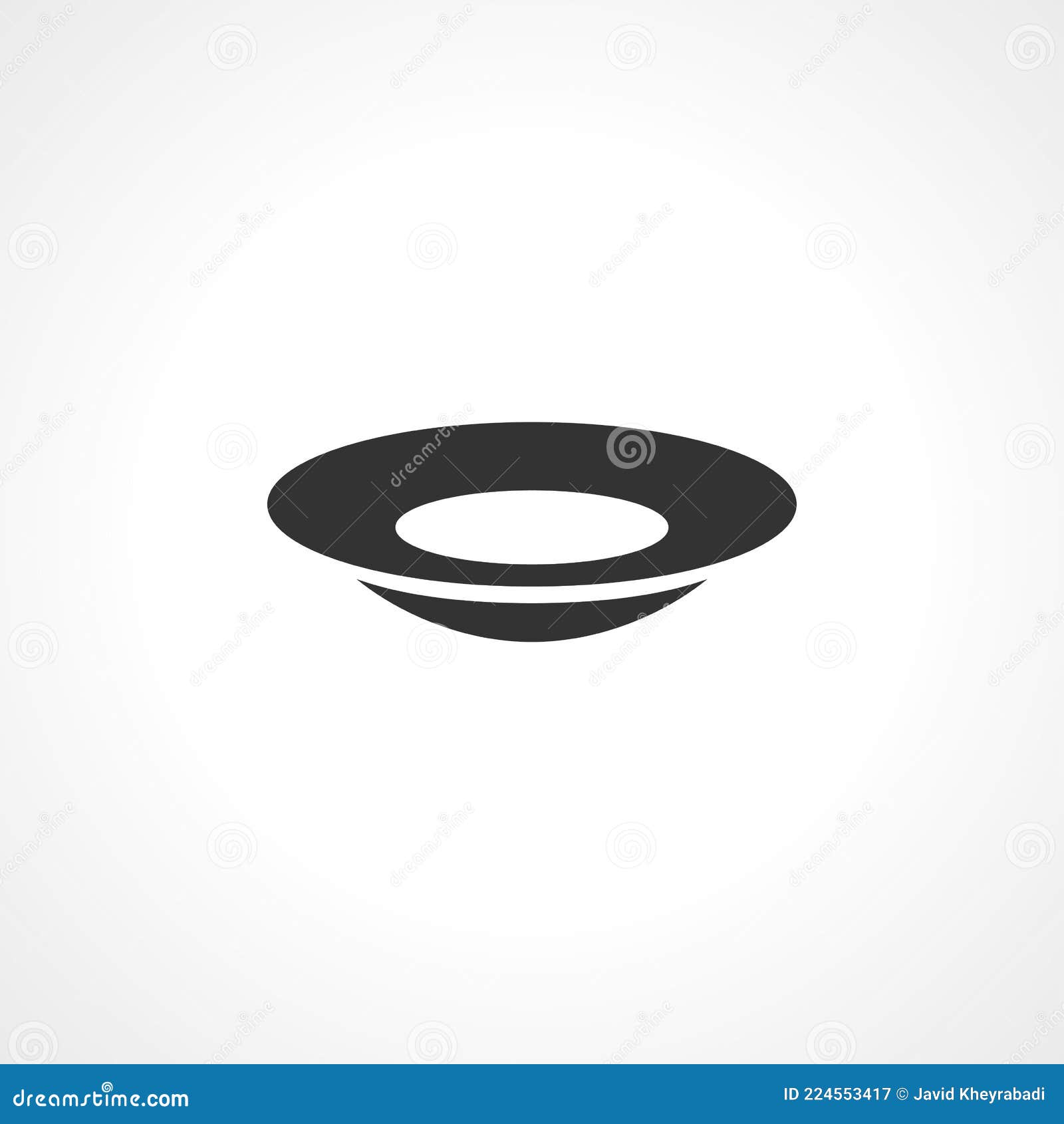 Bowl Icon. Bowl Dish Plate Isolated Vector Icon Stock Vector ...