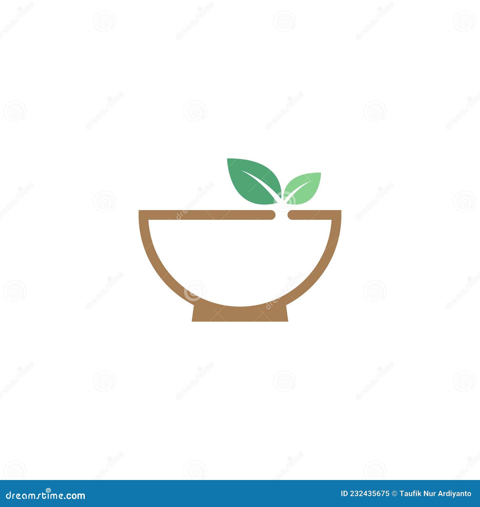 Bowl Icon Logo Flat Design Template Stock Illustration - Illustration ...