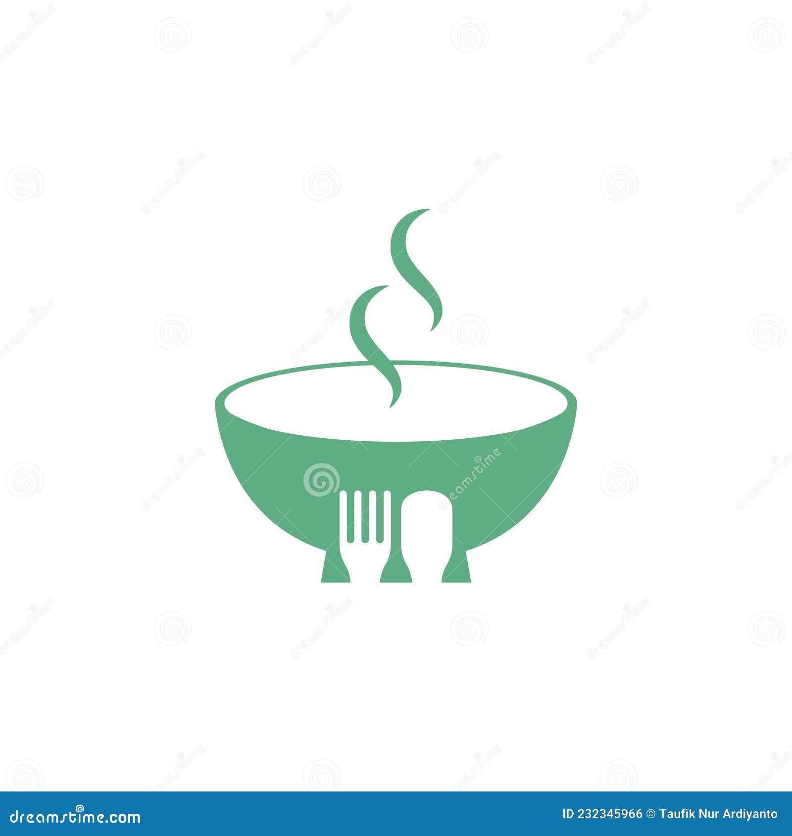 Bowl Icon Logo Flat Design Template Stock Vector - Illustration of ...