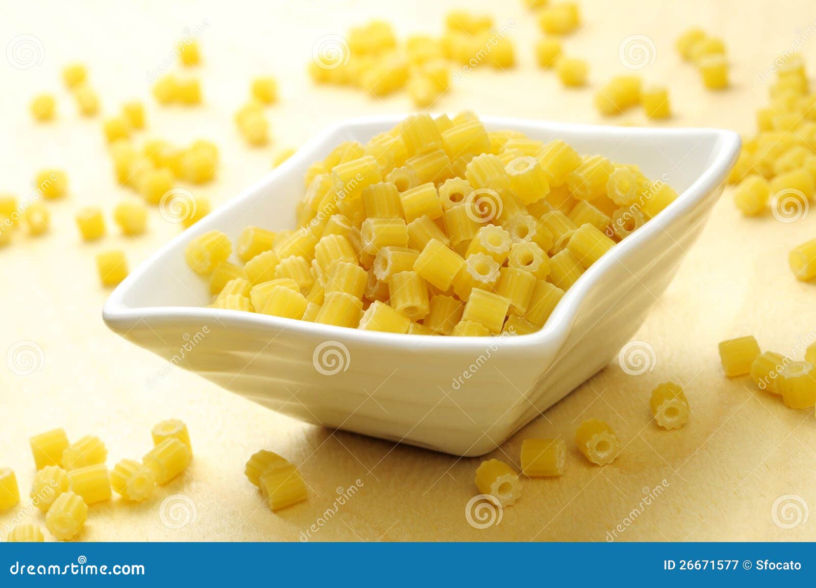 Tubetti Dry Pasta Isolated On A White Background Royalty-Free Stock ...