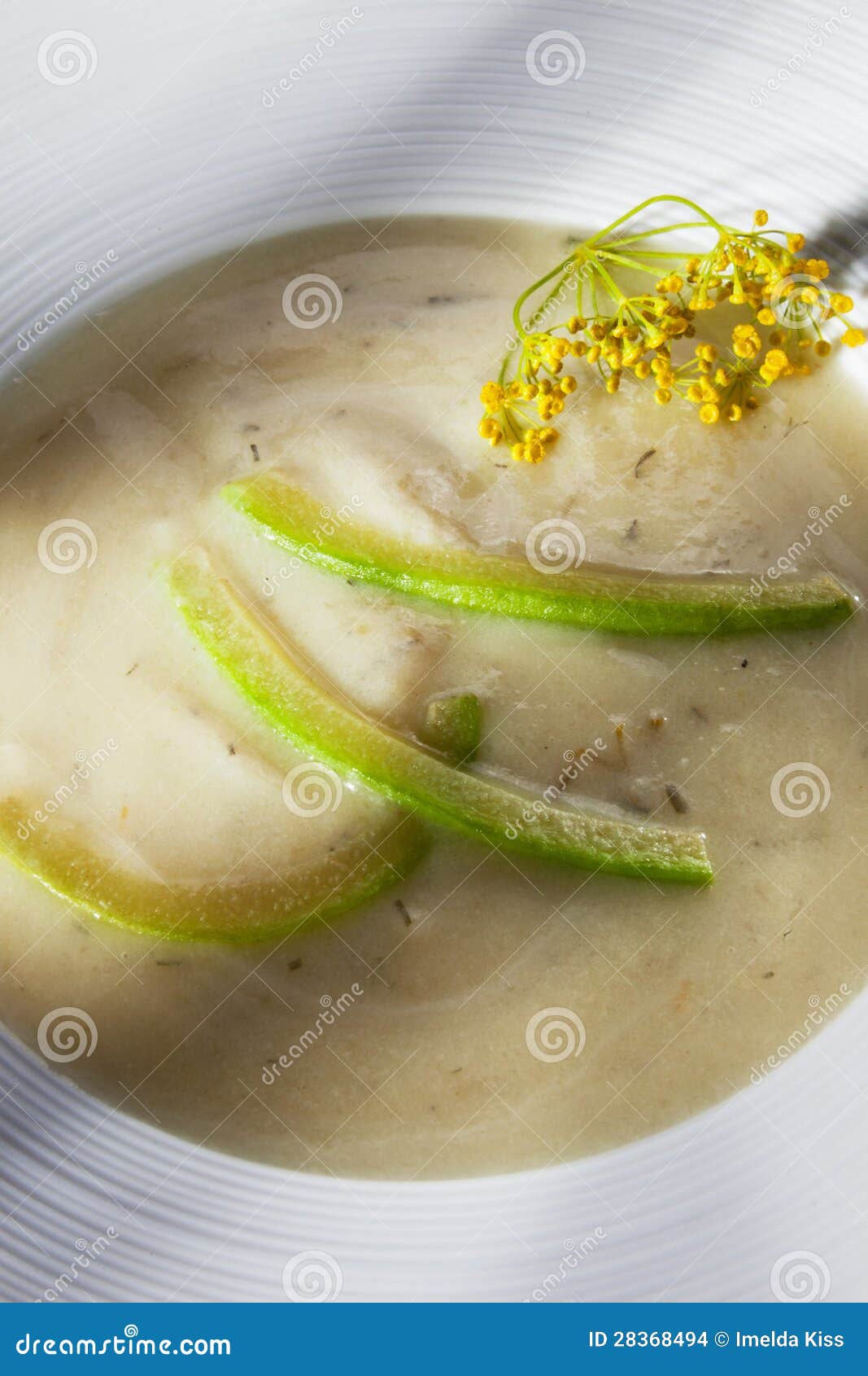 A Bowl of Marrow Cream with Dill Stock Photo - Image of mashed ...