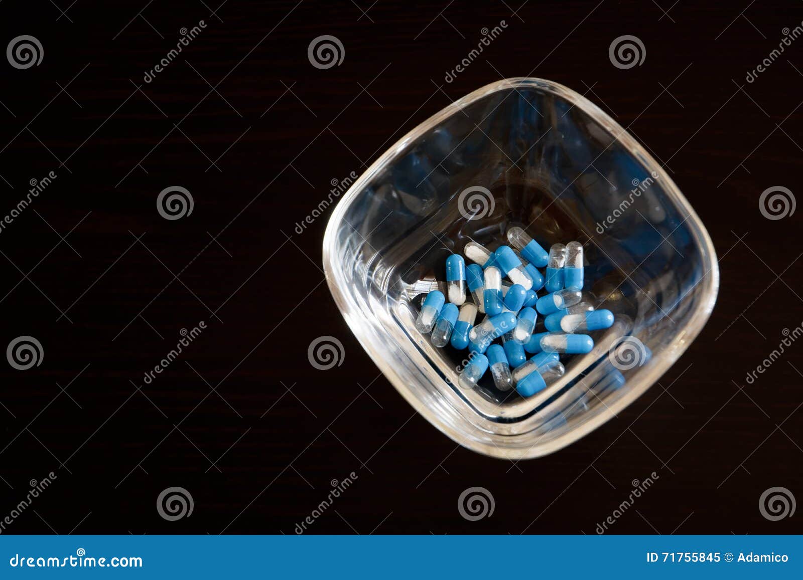 Bowl with Medicine Capsules Stock Image - Image of prescription, copy ...