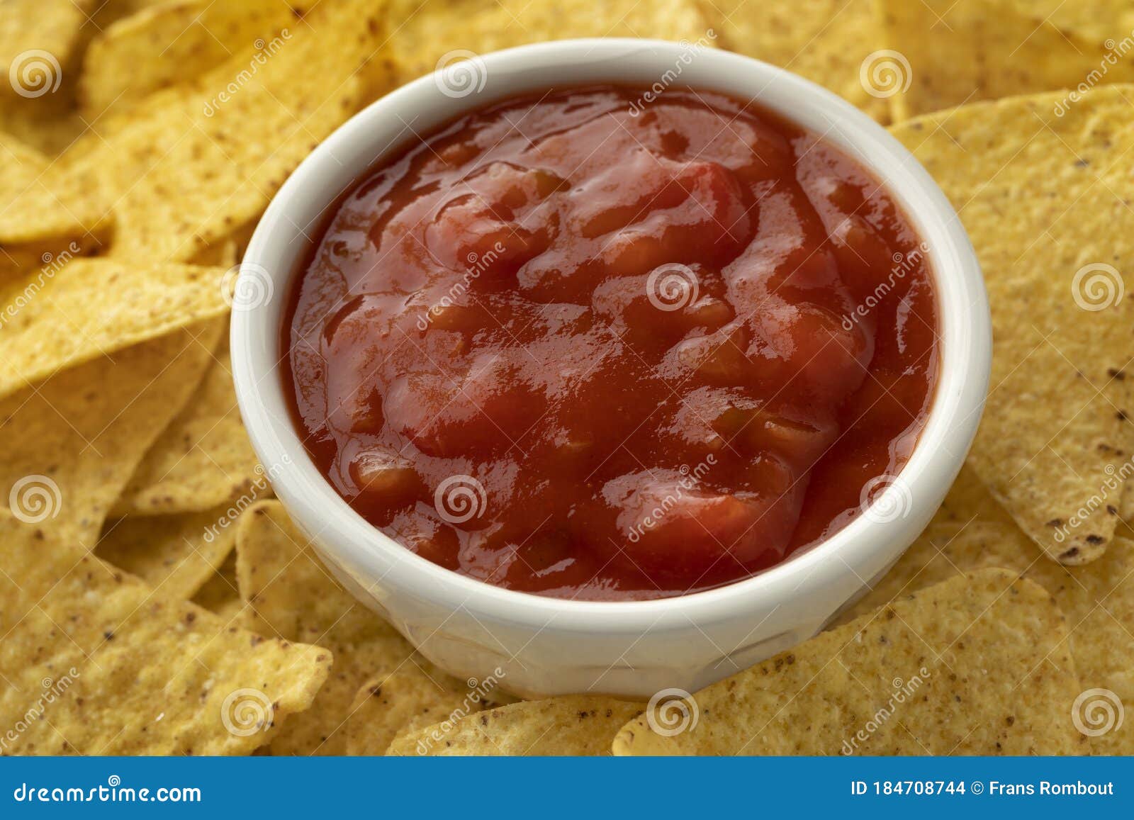 Bowl of mexican salsa stock photo. Image of spicy, tasty - 184708744