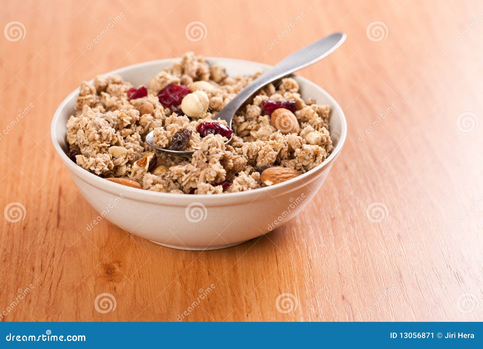 Bowl of muesli stock image. Image of fruit, healthy, eating - 13056871