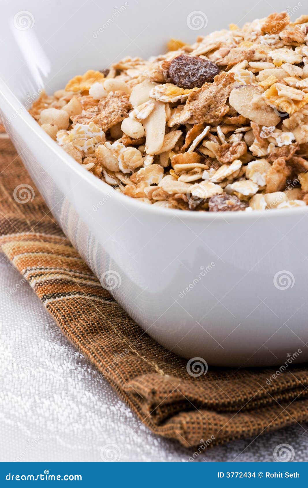Bowl of Muesli stock photo. Image of vitamins, nutritious - 3772434