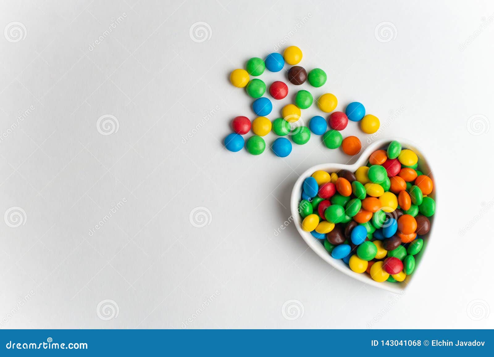A Bowl of Multicolor Chocolate Candies Stock Photo - Image of frame ...