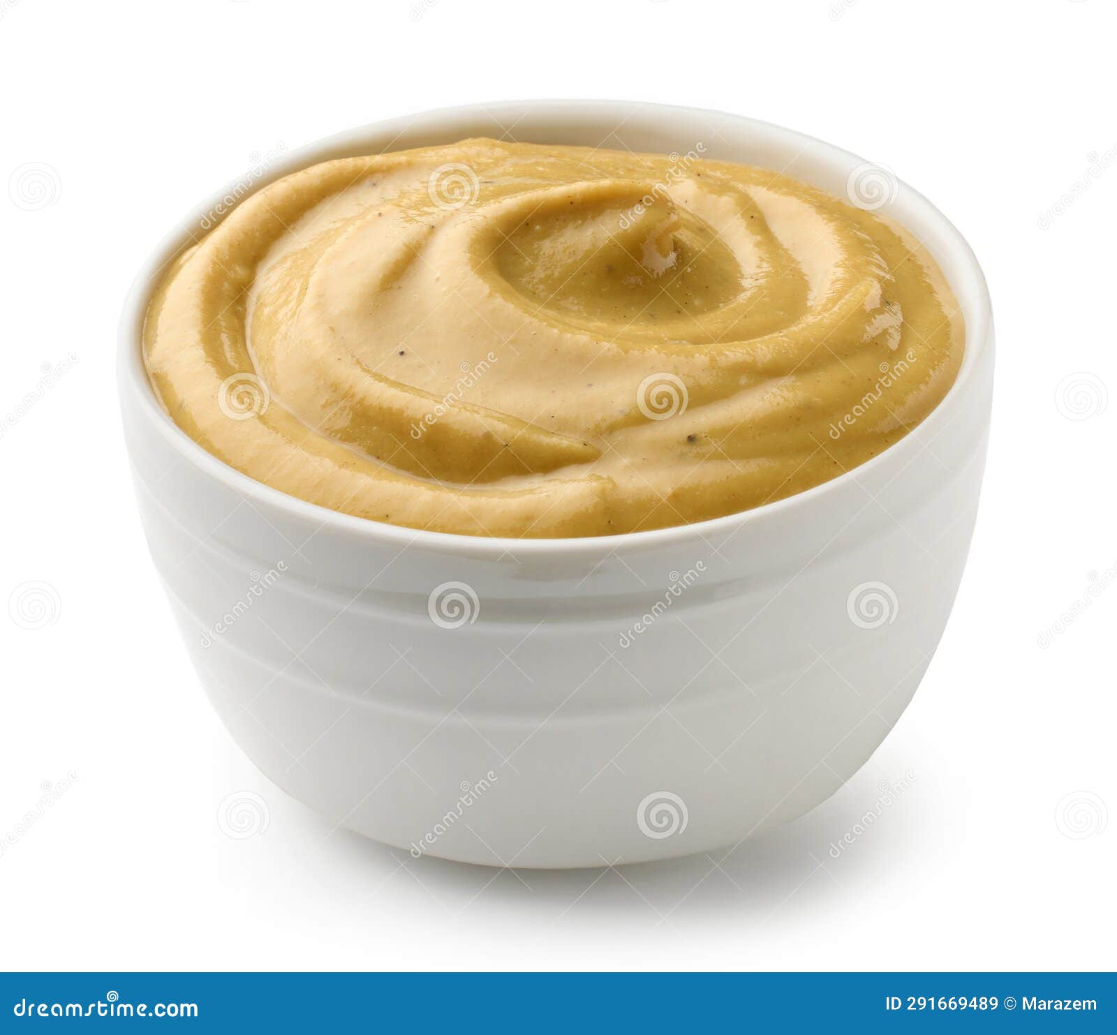 Bowl of mustard stock image. Image of white, dish, background - 291669489