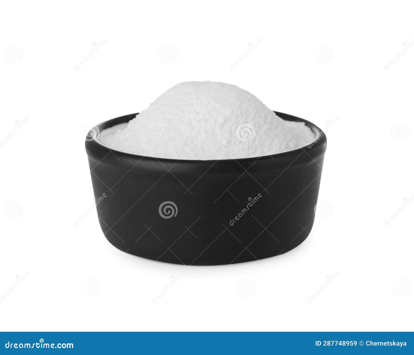 Bowl of Natural Starch Isolated on White Stock Image - Image of fresh ...