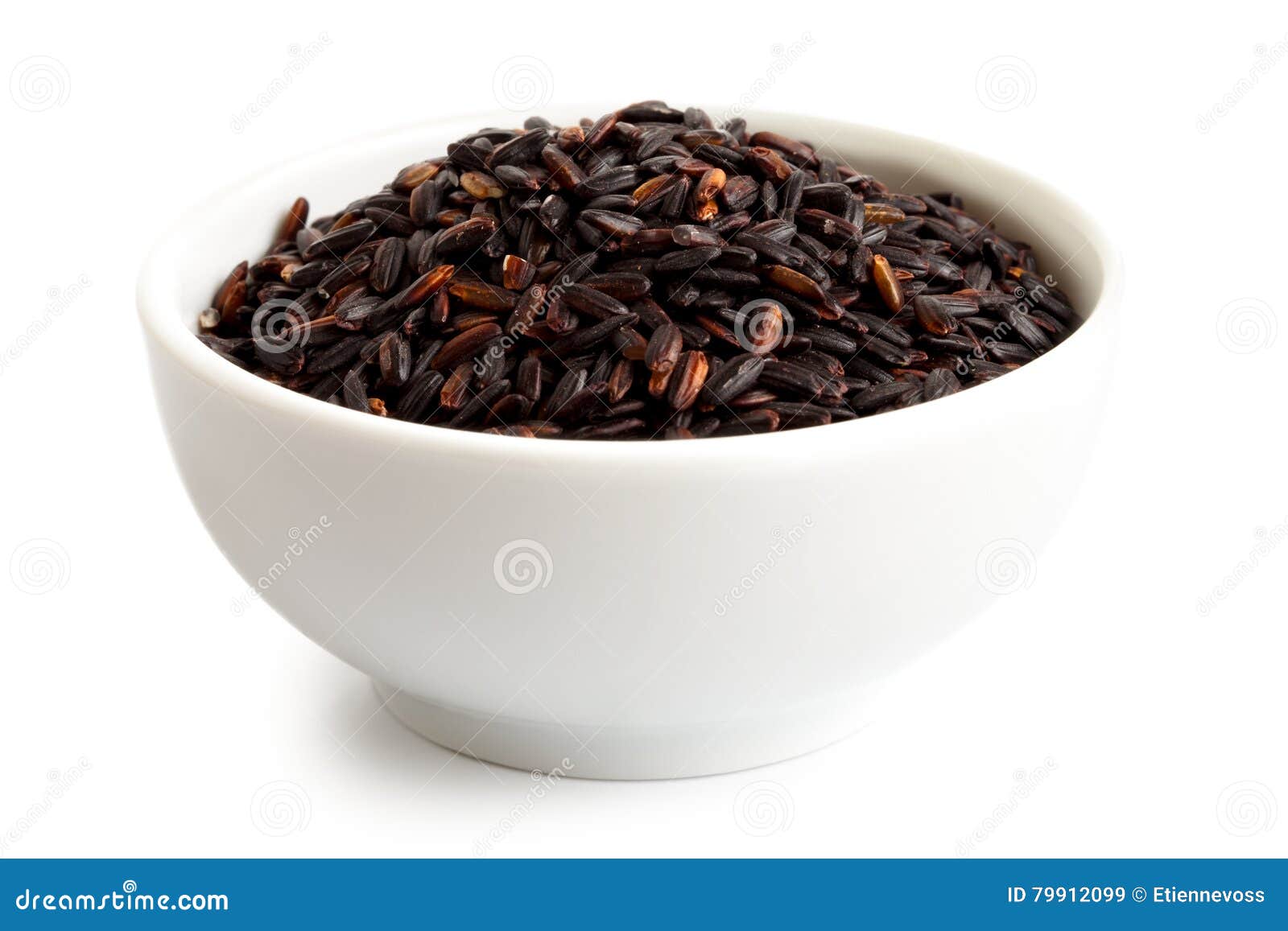 Bowl of Nerone Black Long Grain Rice. Stock Image - Image of ...