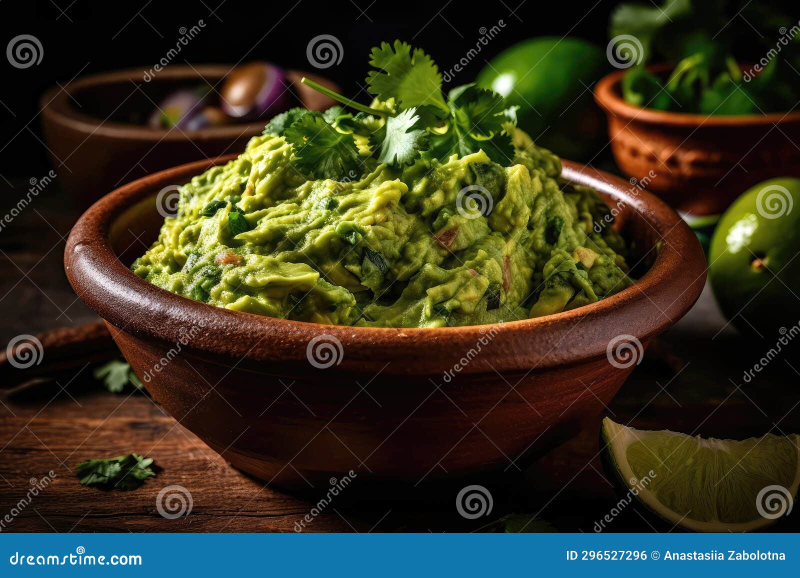 Bowl of Nitrogeninfused Guacamole with Refreshing and Smooth Texture ...