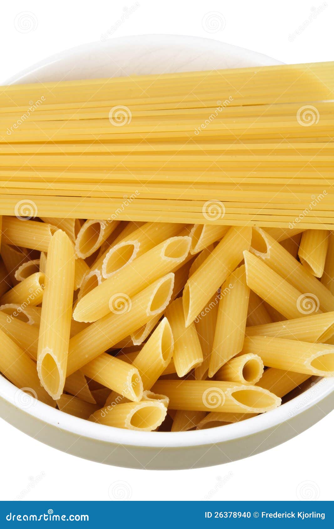 Bowl of pasta stock photo. Image of tube, pasta, bowl - 26378940