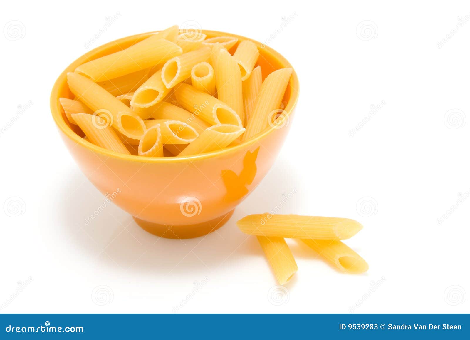 Bowl with pasta stock image. Image of penne, kitchen, isolated - 9539283