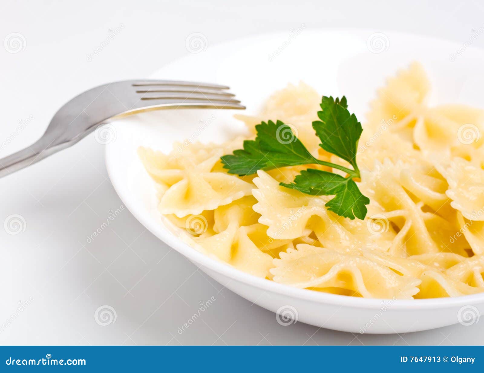 A Bowl of Plain Butterfly Pasta Stock Image - Image of cuisine ...