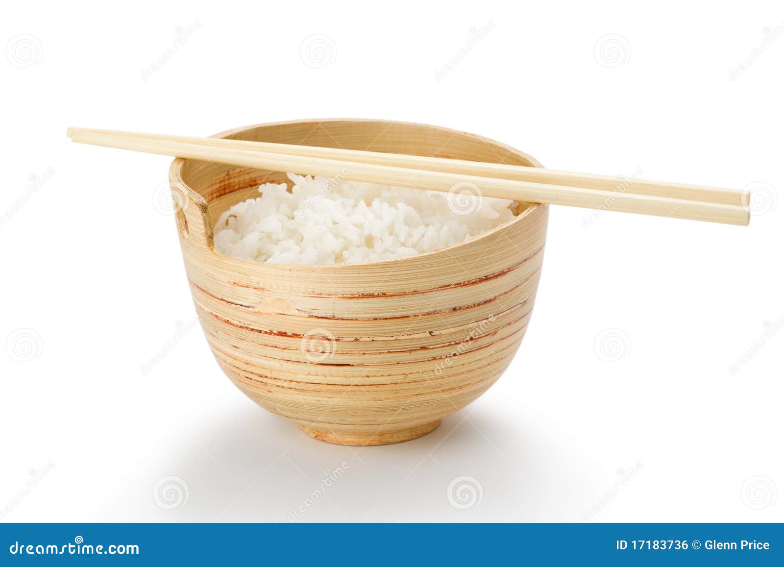 Bowl of Plain Rice stock photo. Image of rice, food, starch - 17183736